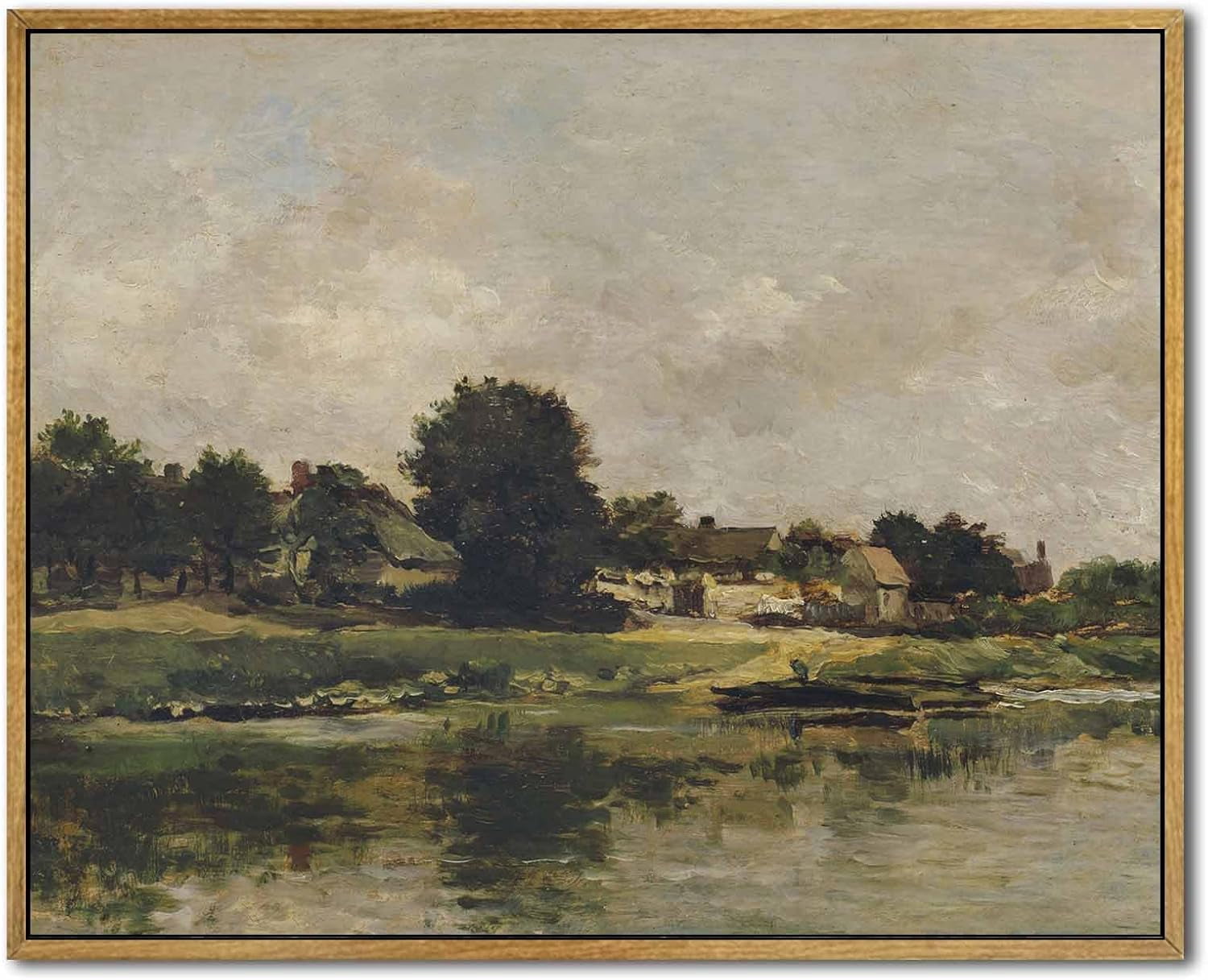 AABERIC Retro Farm Animals Canvas Wall Art Weeds French Farmhouse Print ...