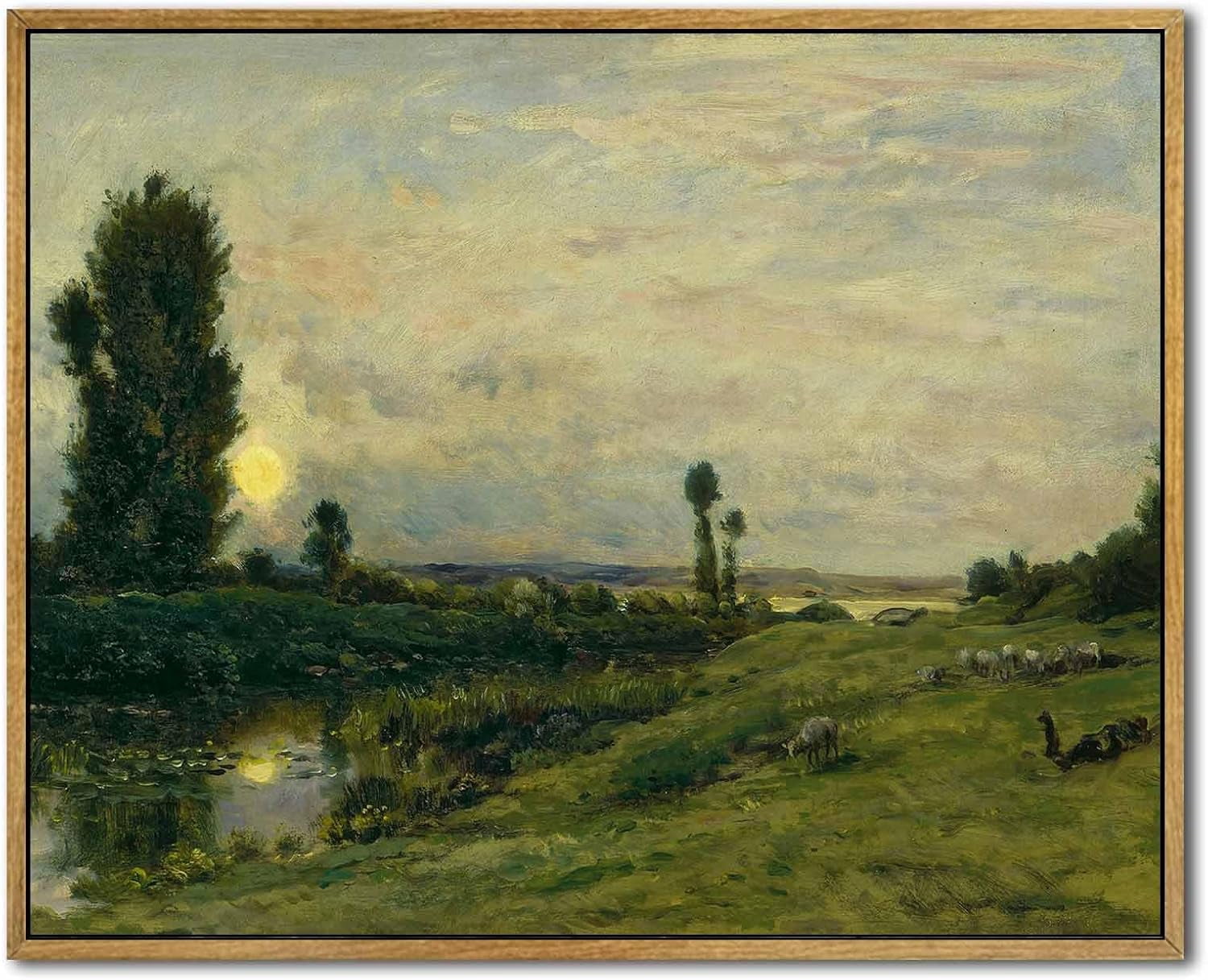 AABERIC Retro Farm Animals Canvas Wall Art Weeds French Farmhouse Print ...