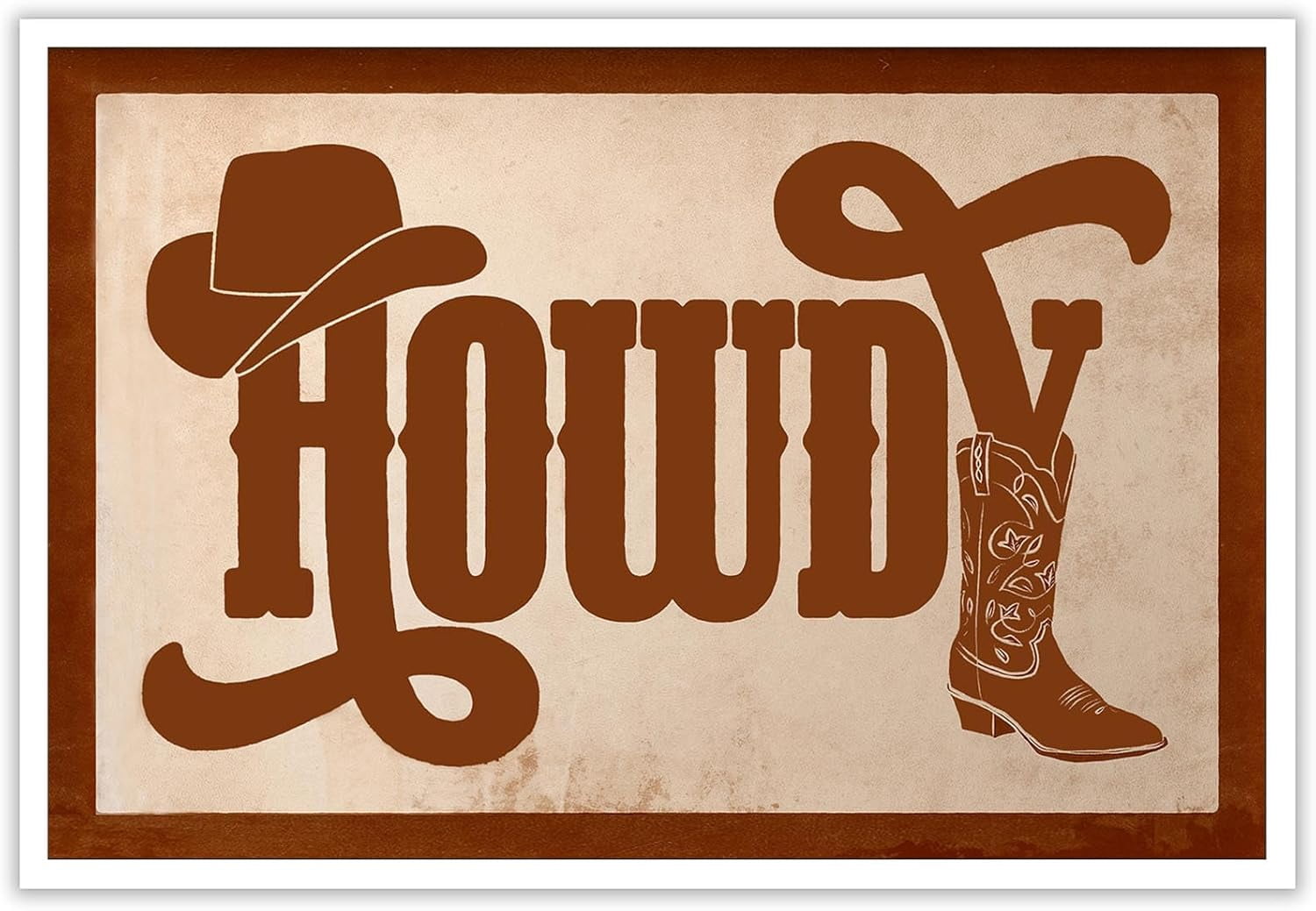 AABERIC Retro Howdy Cowgirl Posters Western Cowboy Rodeo Wild West ...