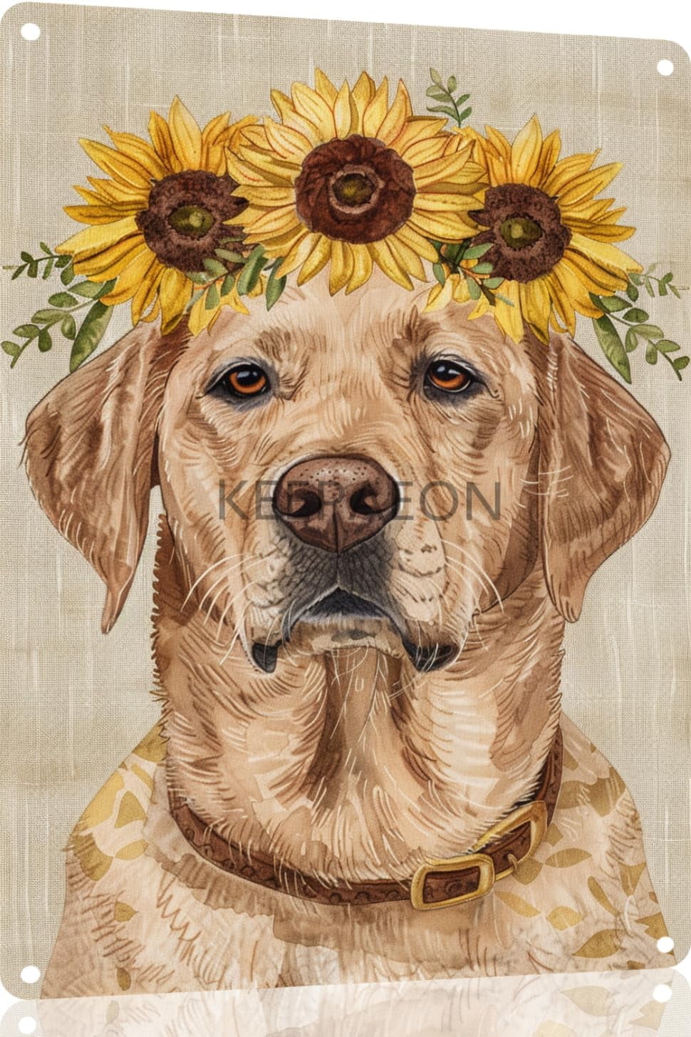 AABERIC Retro Labrador Retriever Tin Sign Metal Plaques Vintage Wall ...