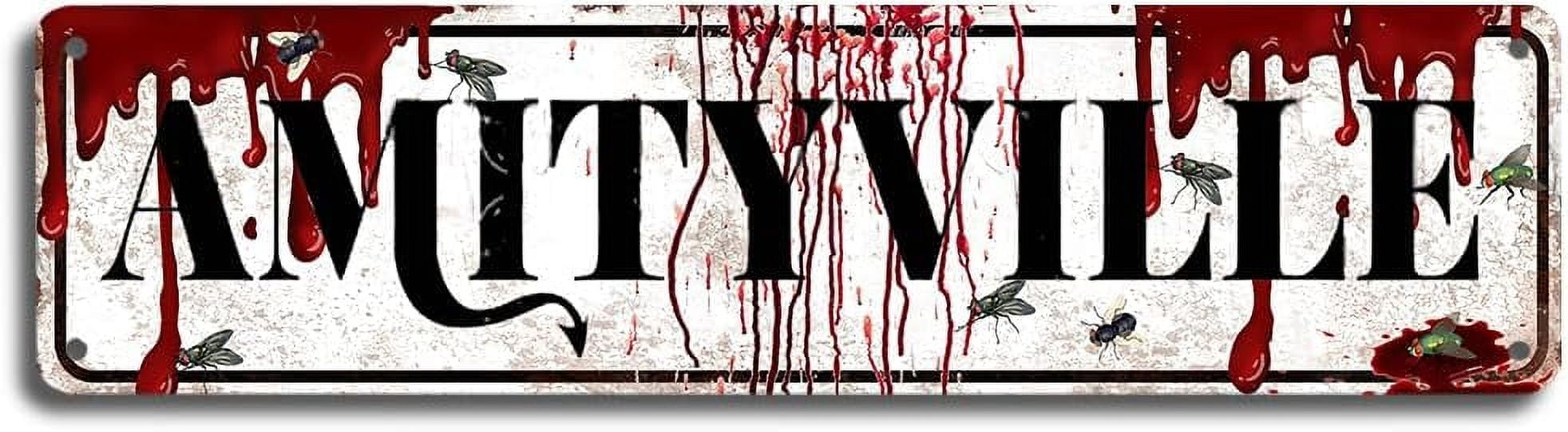 AABERIC Retro-Styled Metal Tin 'Amityville' Sign - A Must-Have for ...