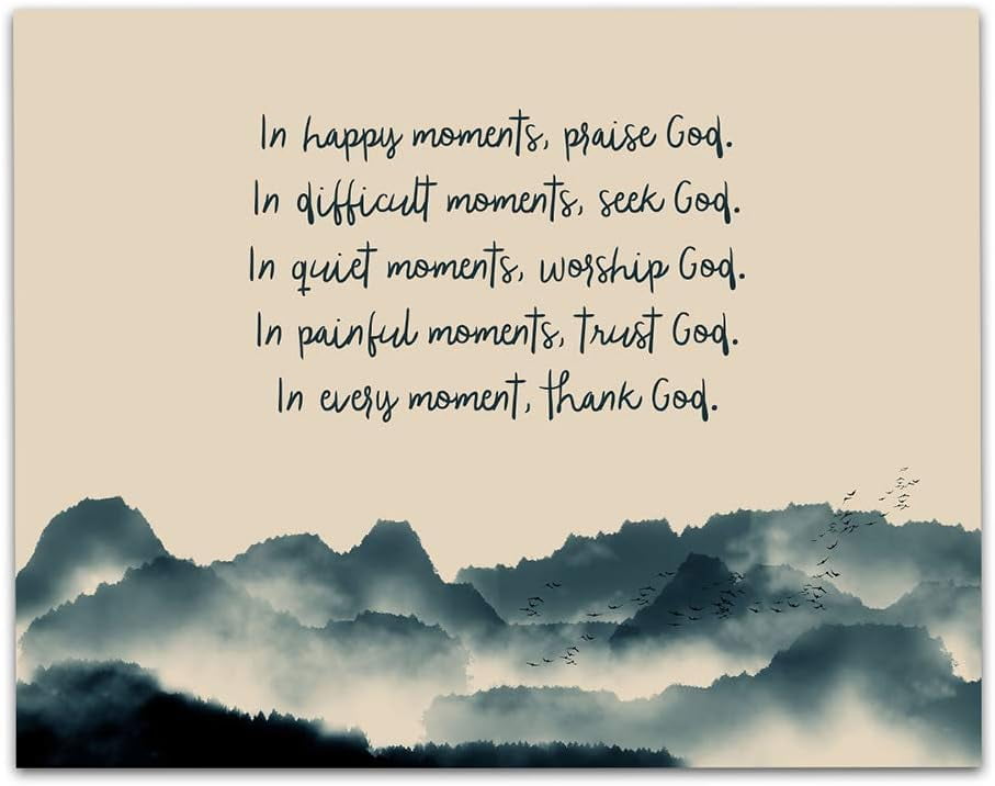 AABERIC Rick Warren Inspirational Quotes Wall Art Decor , Minimalist ...