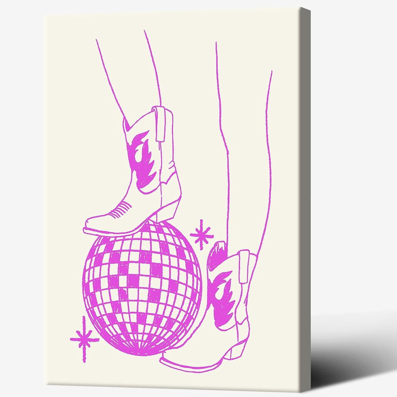 AABERIC Rubeoxn Retro Disco Darlin Posters Western Cowboy Wild West ...