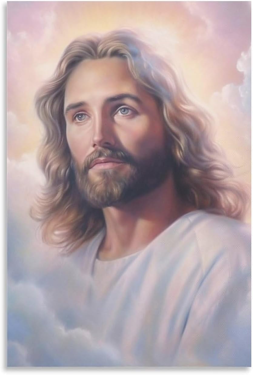 AABERIC Sacred Heart of Jesus Picture Christ Poster Religious Canvas ...