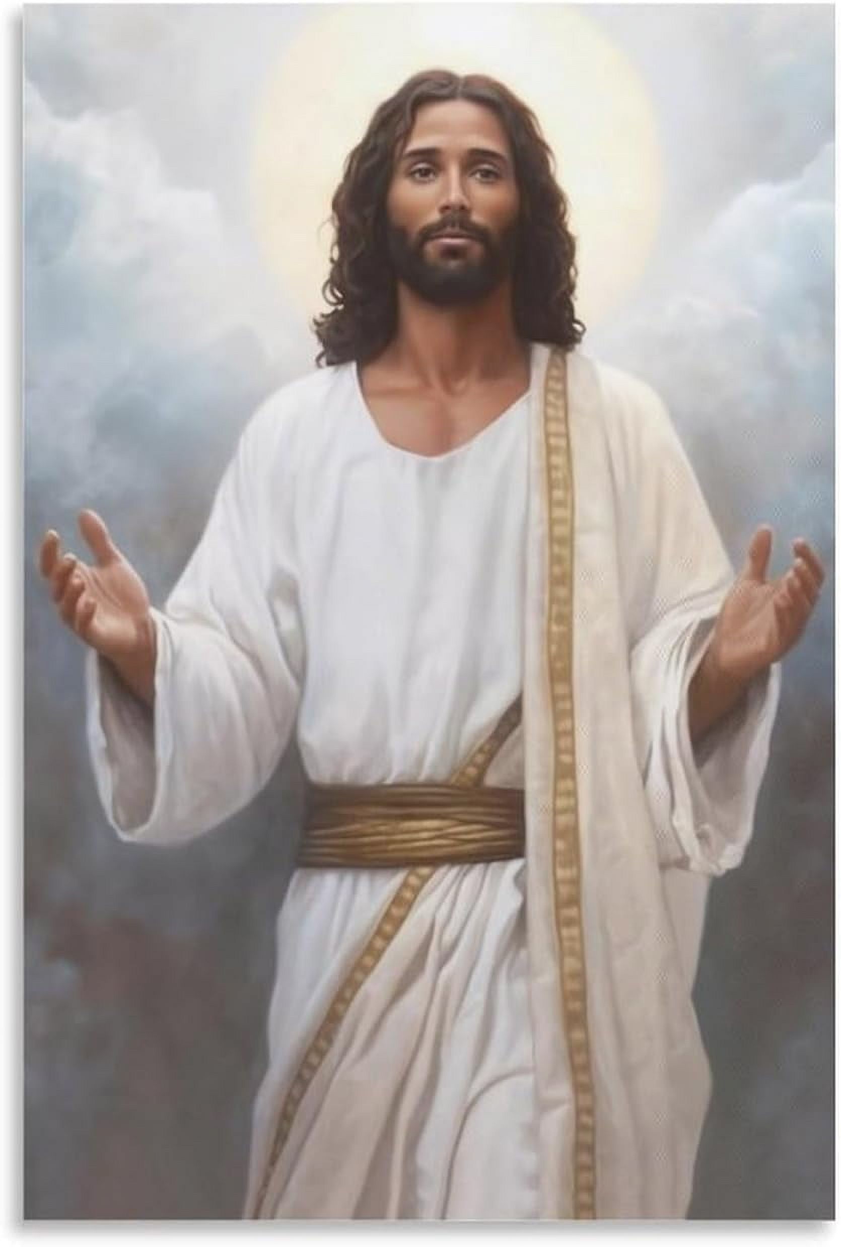 AABERIC Sacred Heart of Jesus Poster Christ Picture Religious Catholic ...