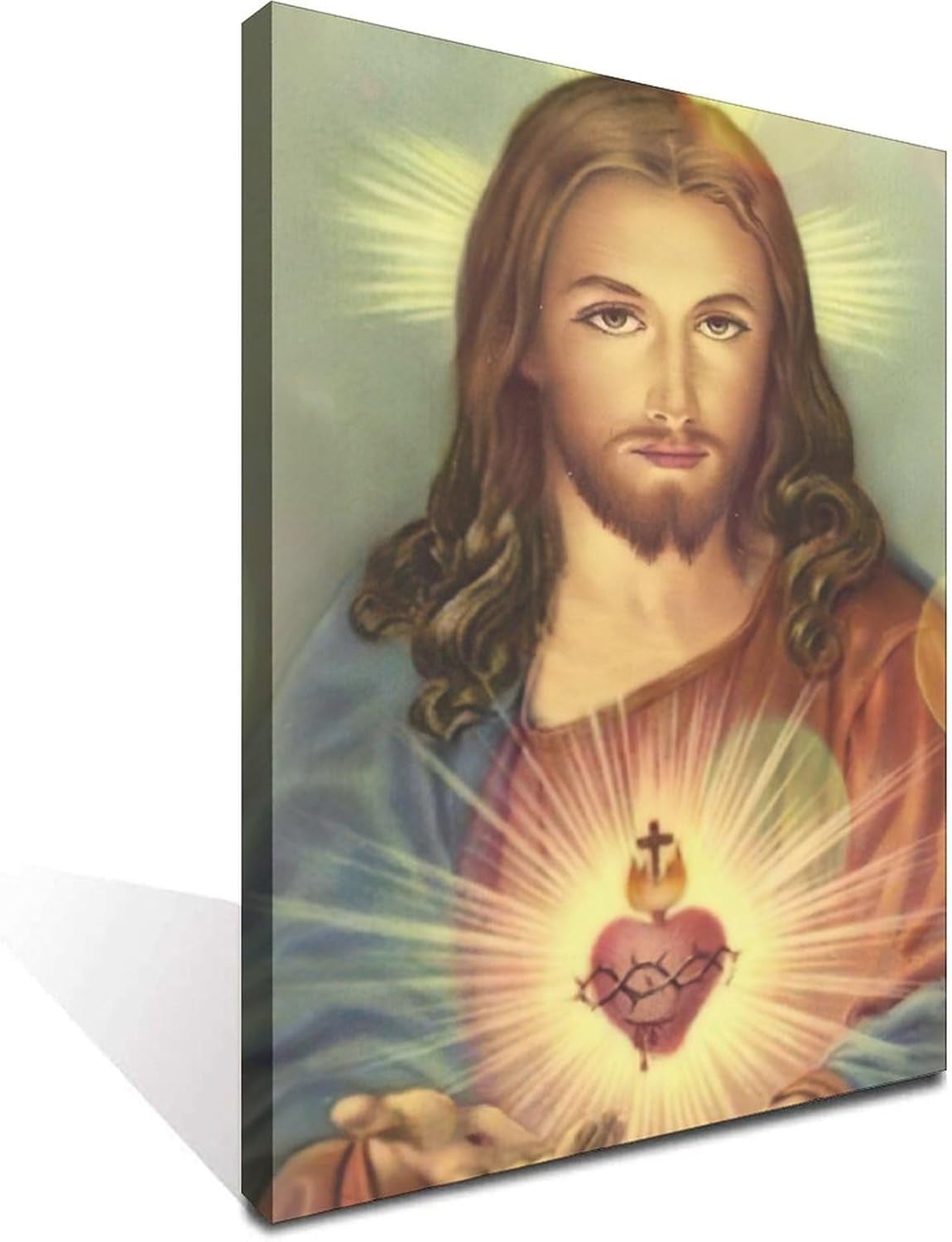 AABERIC Sacred Heart of Jesus Poster Canvas Wall Art Poster Picture ...