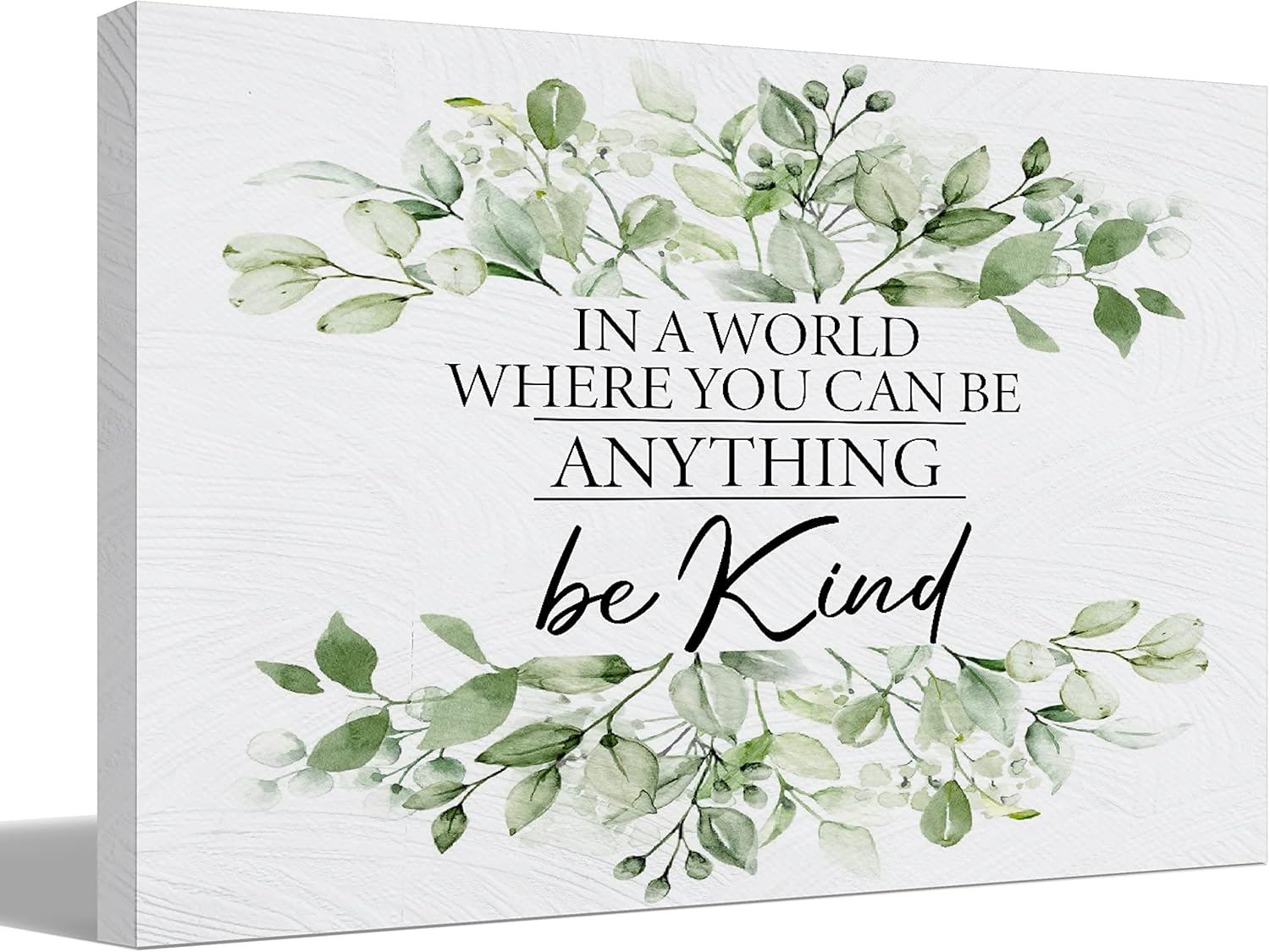 AABERIC Sage Green Be Kind Decor Be Kind Sign Green Wall Decor Canvas ...