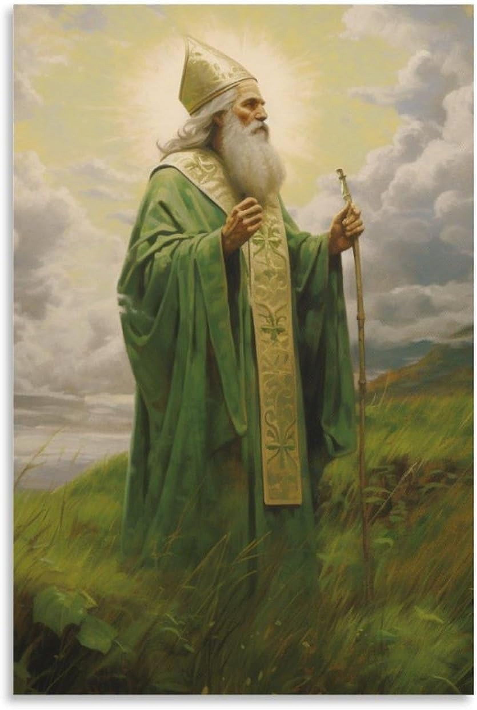 AABERIC Saint Patrick Canvas Wall Art Abstract POP Art Catholic Poster ...