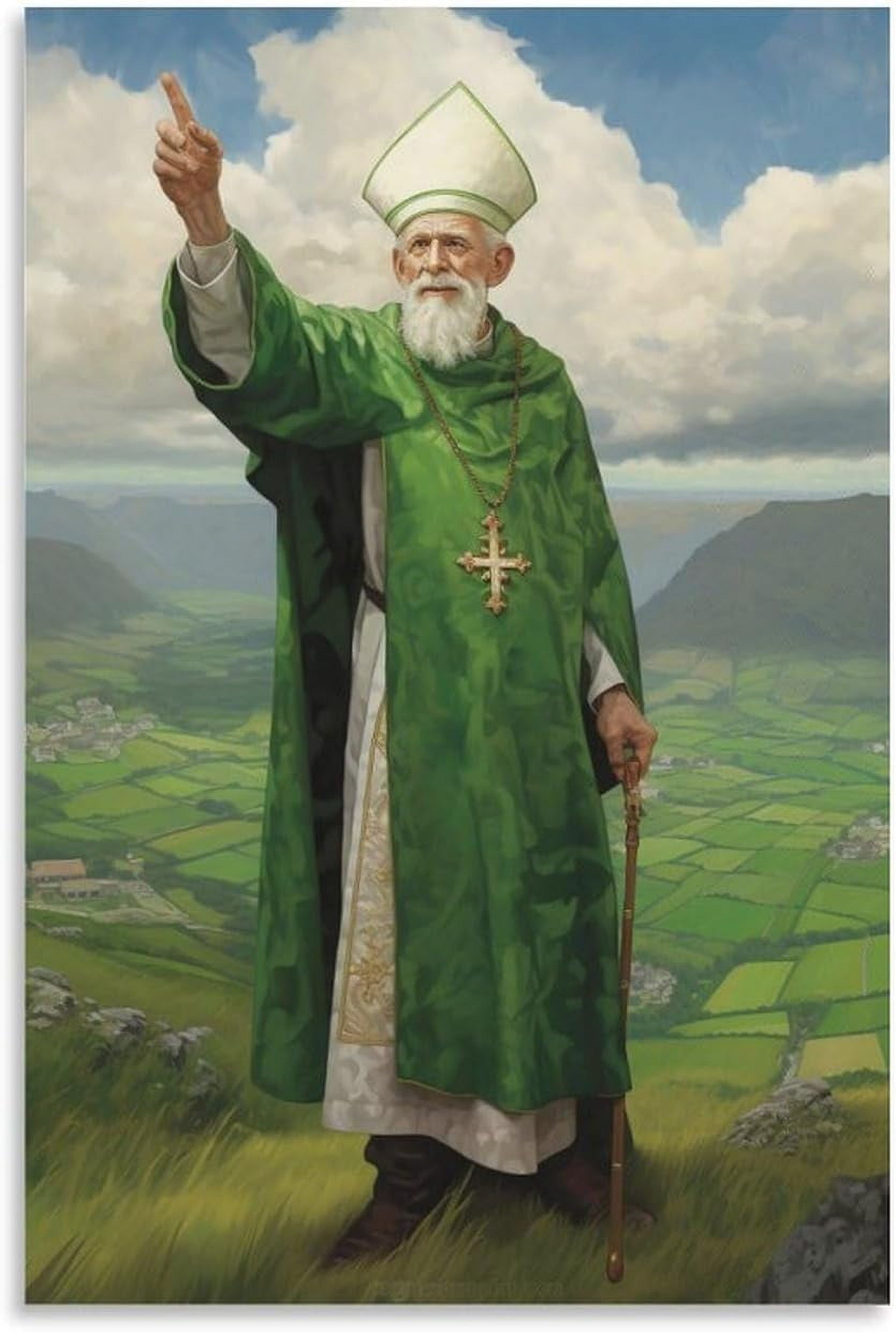 AABERIC Saint Patrick Canvas Wall Art Abstract POP Art Catholic Poster ...