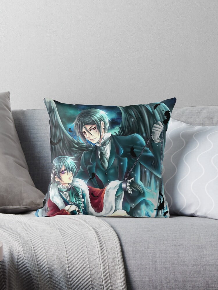 AABERIC Sebastian Michaelis Black Butler Present Throw Pillow Covers ...