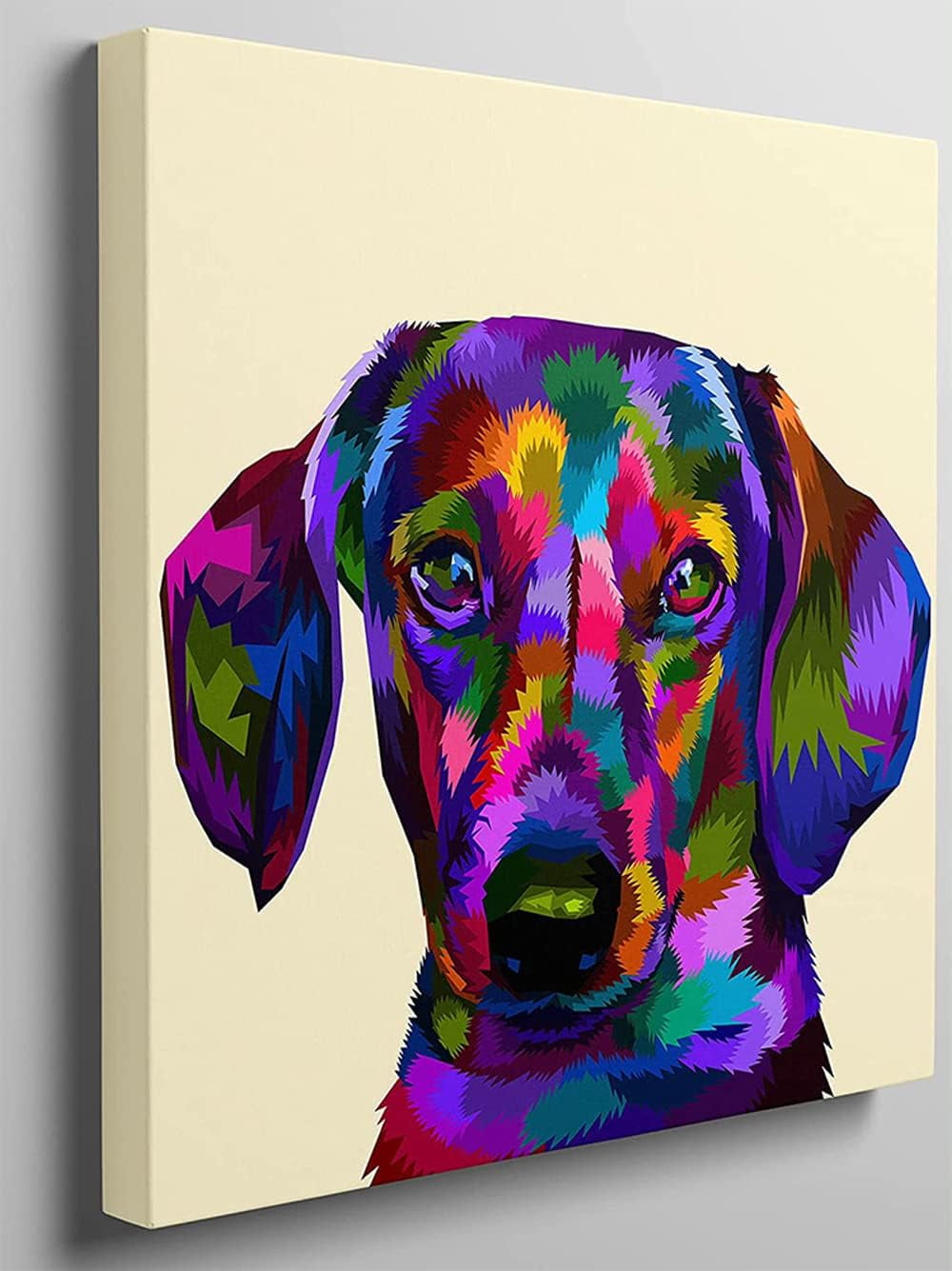 AABERIC Siberian Husky Pop Animal Wall Decor Colorful Dog Canvas Wall ...