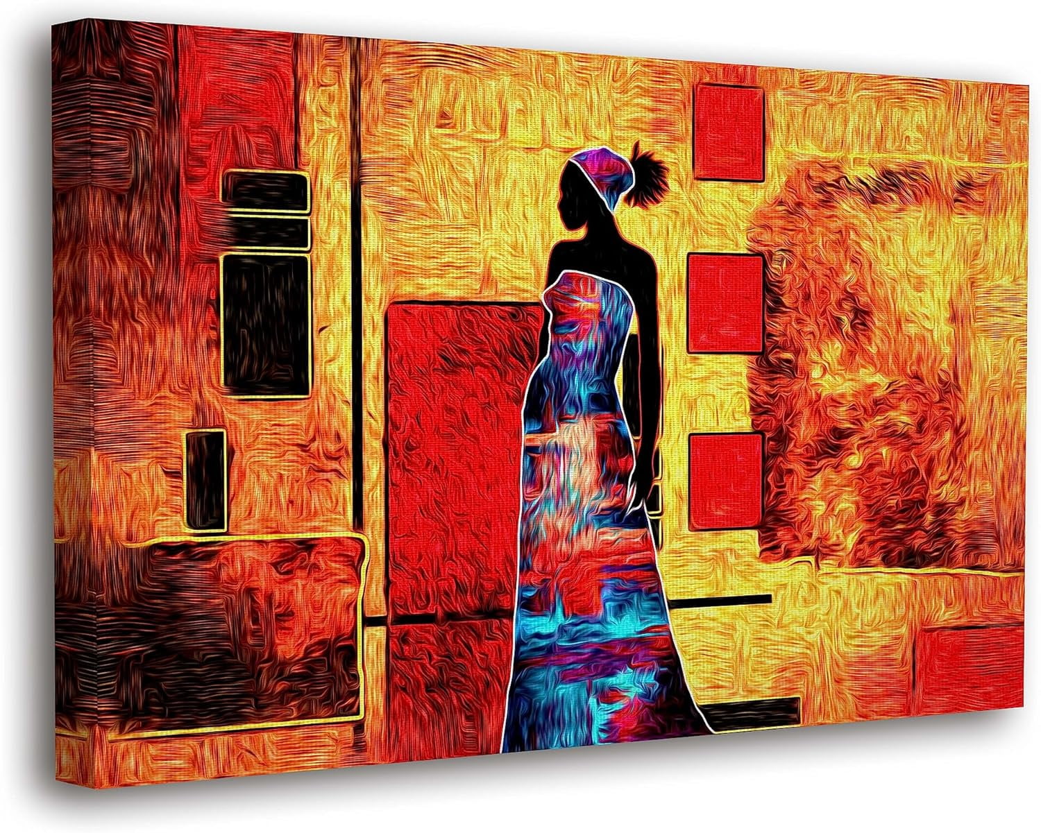 AABERIC Spiritualhands African Masks Canvas Wall Art African Lady ...
