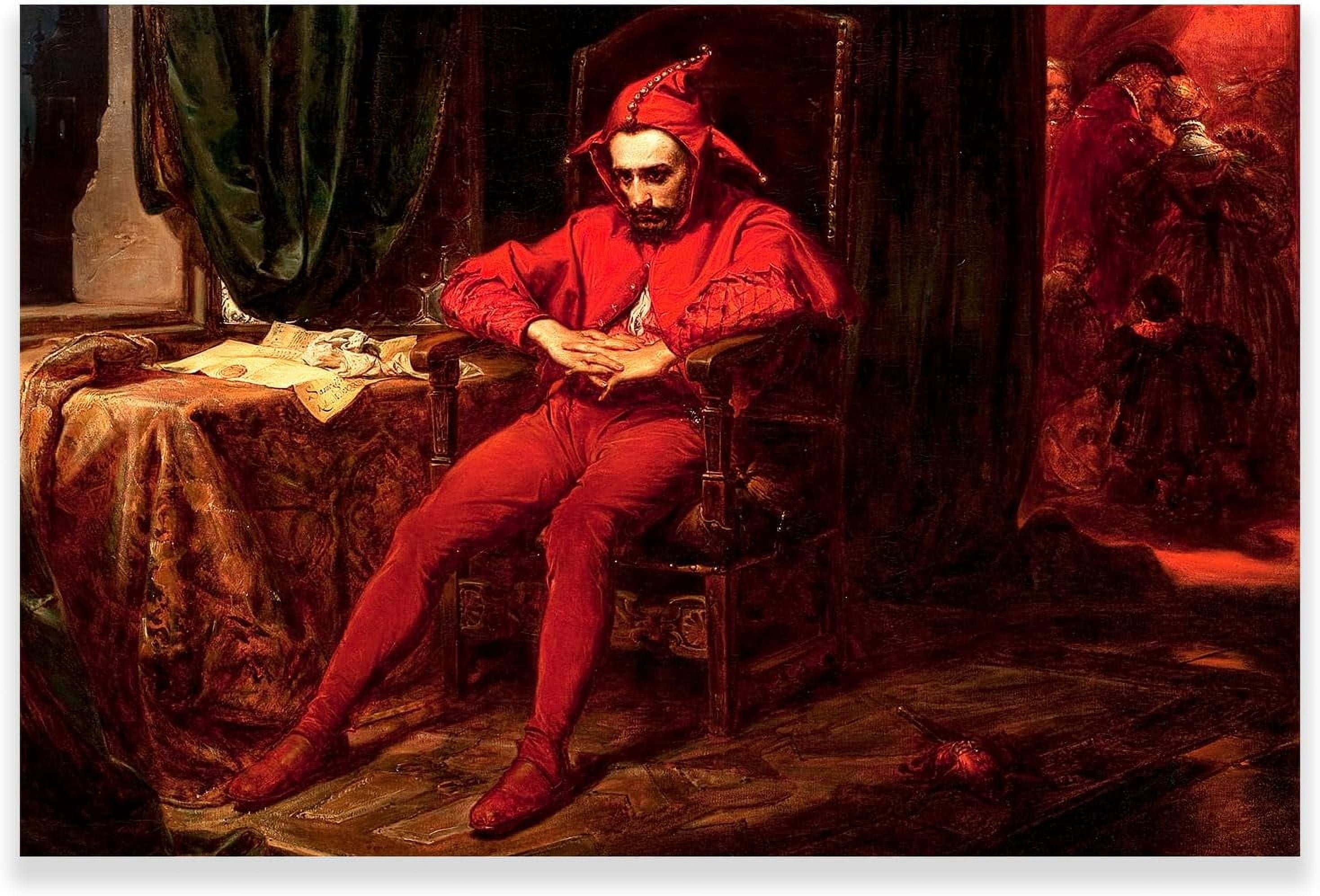 AABERIC Stanczyk Painting Canvas Print - Jan Matejko Art Poster ...