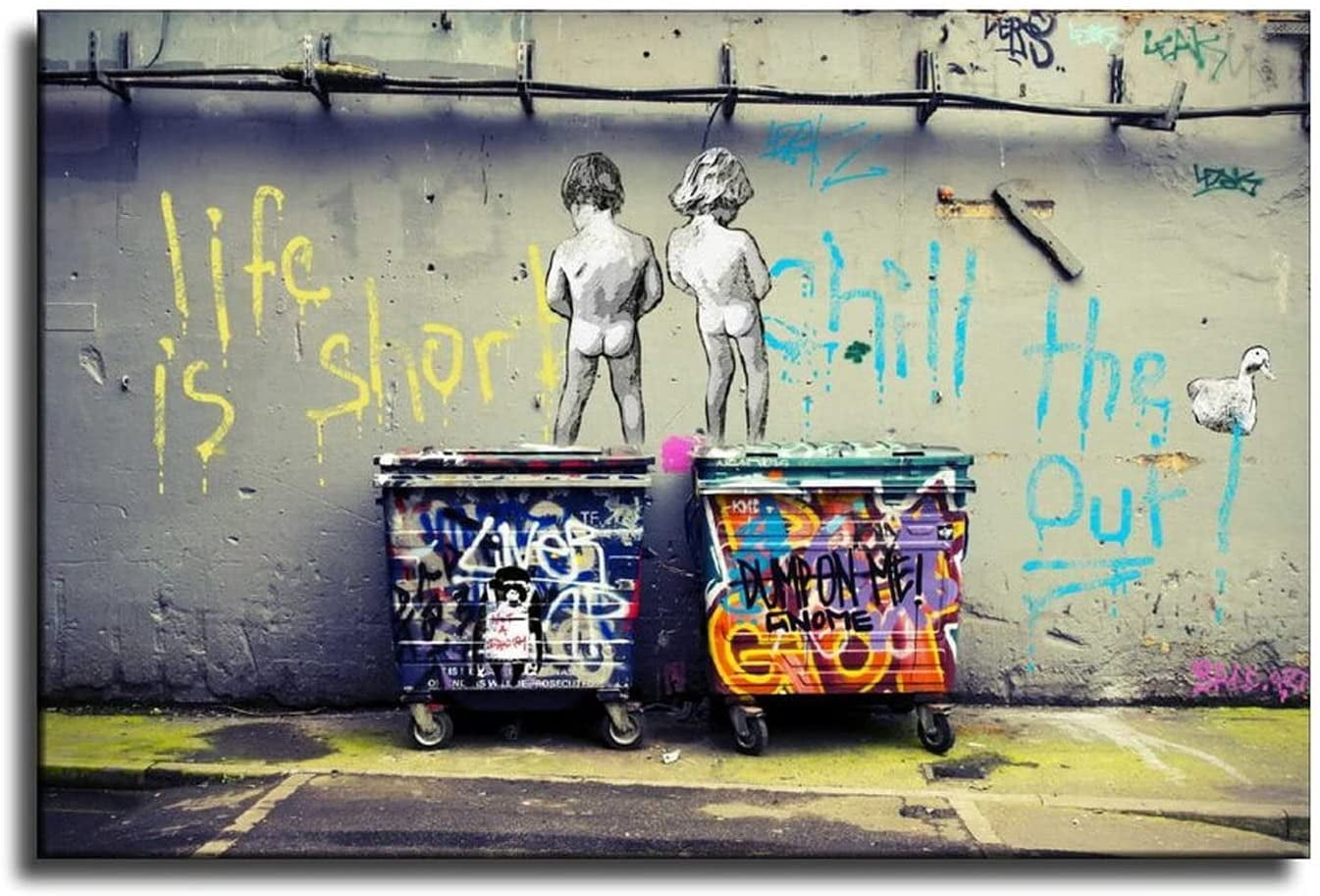 AABERIC Street Graffiti Canvas Art Poster and Wall Art Picture Print ...