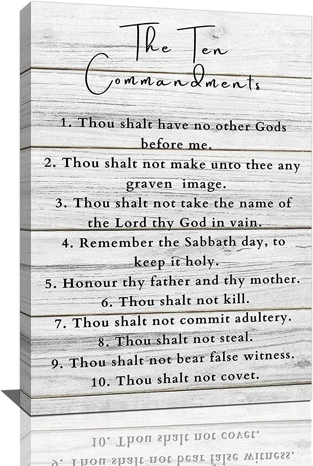 AABERIC Ten Commandments Wall Decor 10 Commandments Wall Art Bible ...