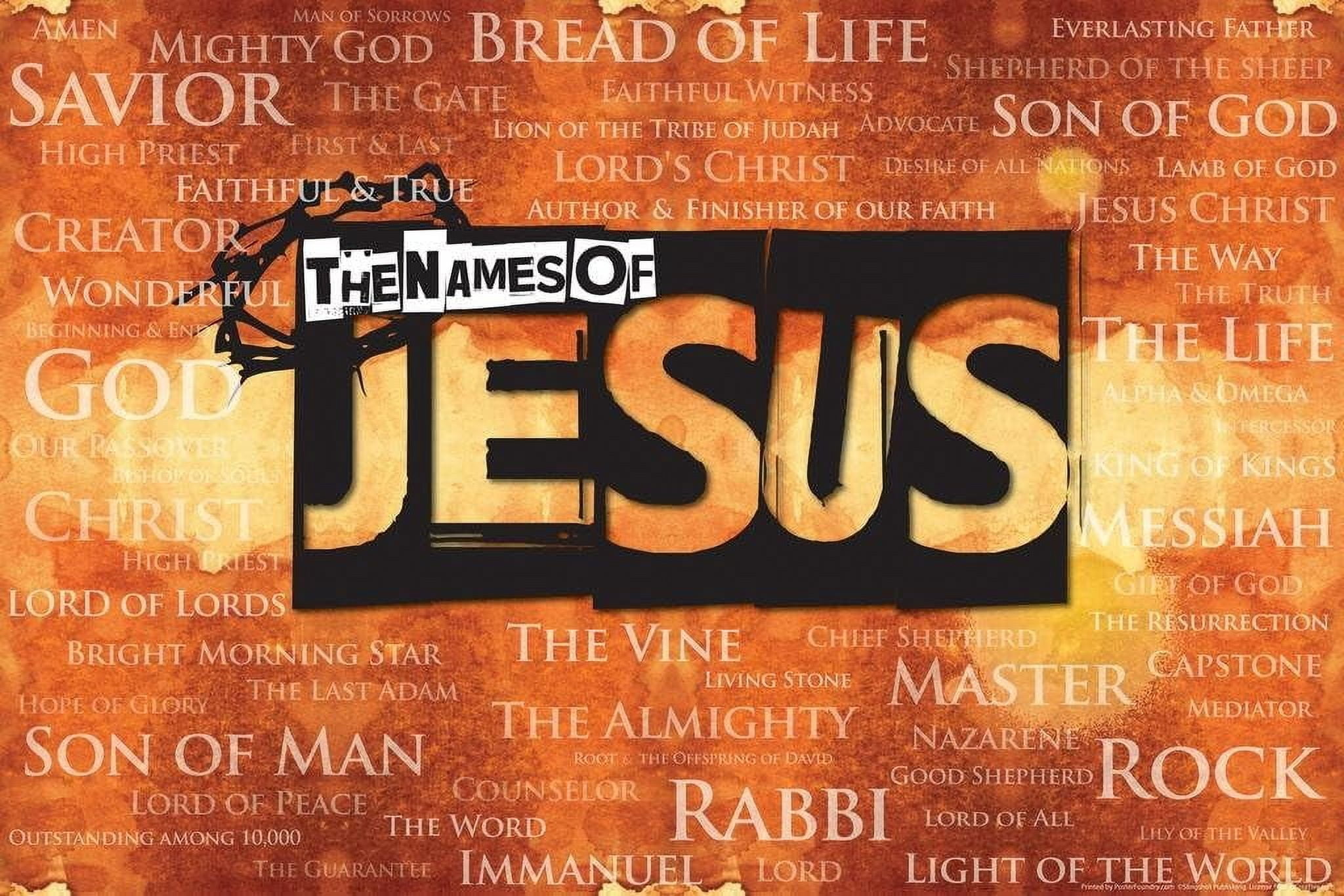 AABERIC The Names of Jesus Religious Art Cool Wall Art Print Poster ...