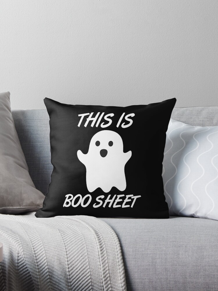 AABERIC This Is Boo Sheet Throw Pillow Covers Cases Cushion Cover Case ...