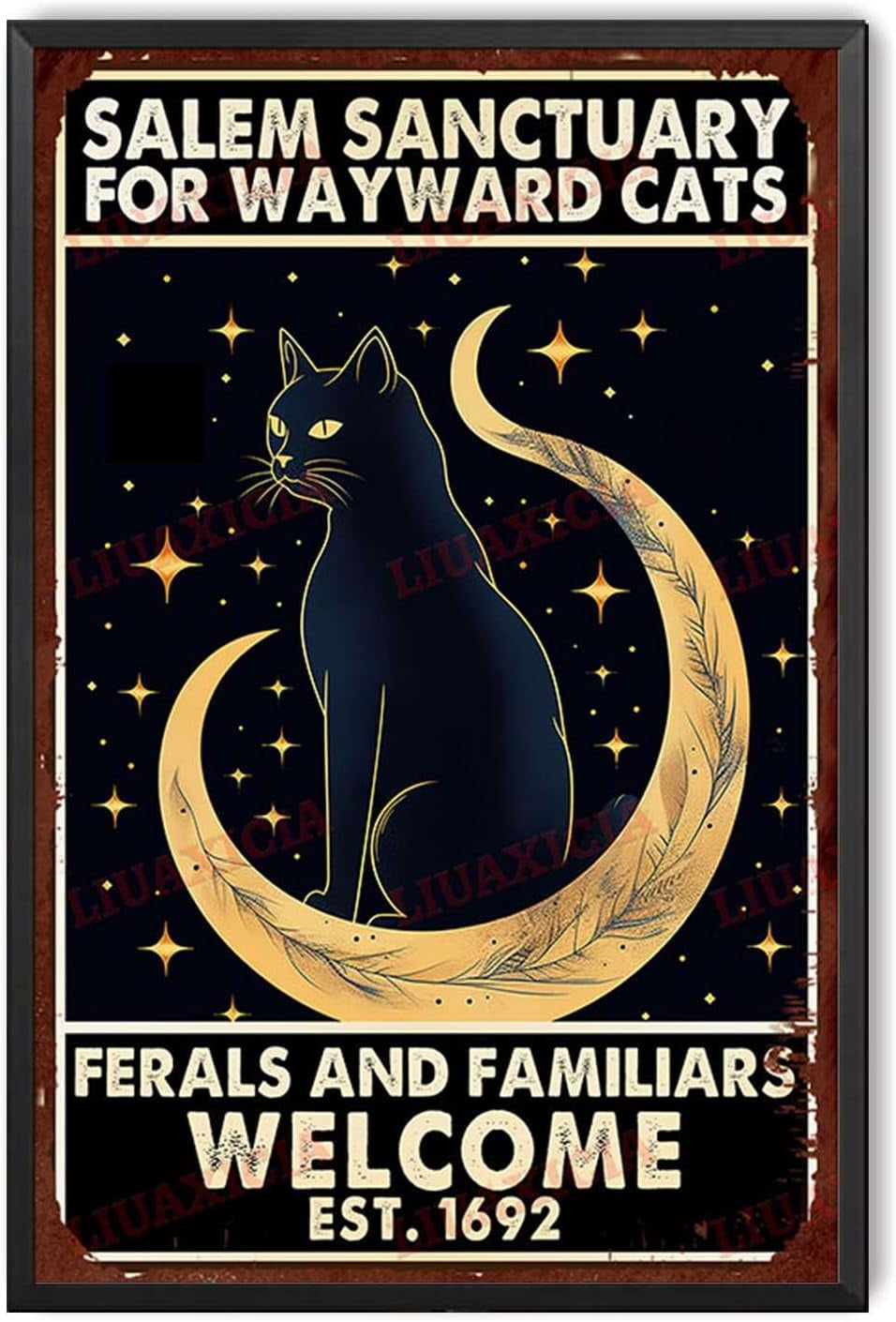 AABERIC Tin Metal Sign Salem Sanctuary For Wayward Cats Ferals And ...