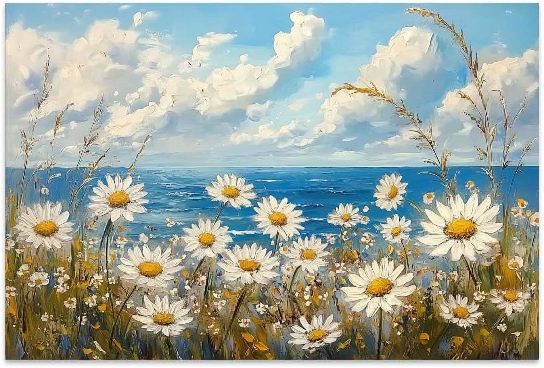 AABERIC Unframed Canvas Wall Art For Bedroom Office Wall Decor, 18x12in ...