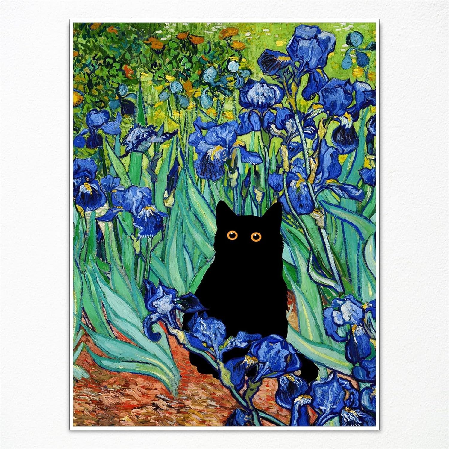 AABERIC Van Gogh Irises Canvas Wall Art Famous Oil Paintings Garden ...