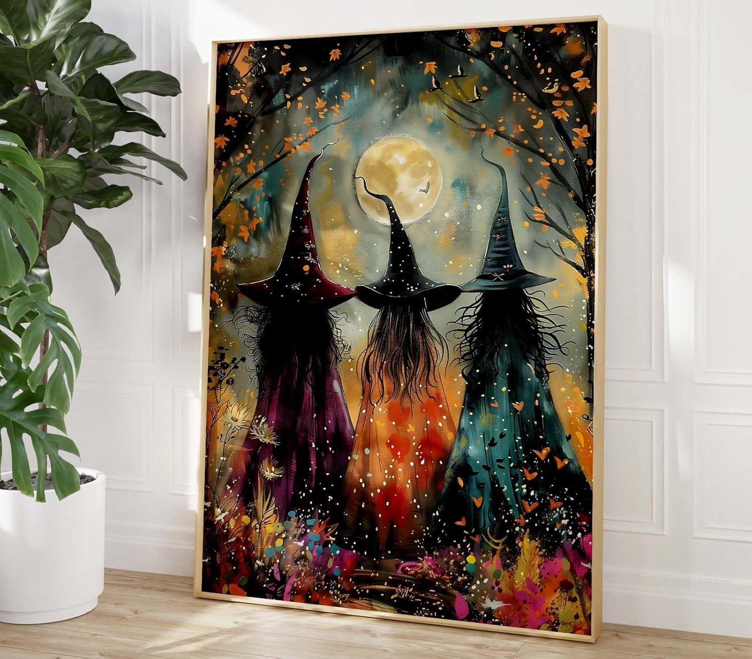 AABERIC Vintage Bat Canvas Wall Art Gothic Bat Posters Dark Bat Canvas ...