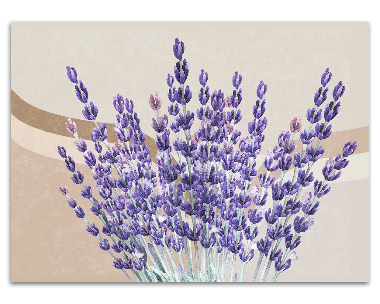 AABERIC Vintage Botanical Prints, Flower Wall Décor, Lavender Flowers ...