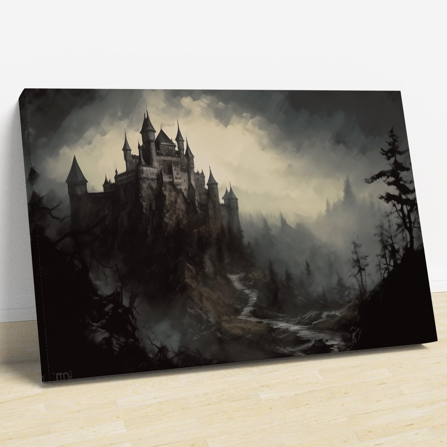 AABERIC Vintage Castle Poster Dark Academia Victorian Gothic Wall Art ...