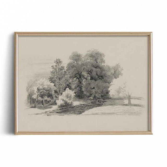 AABERIC Vintage Farmhouse Horse Wall Art - Horse Drawing Etching Rustic ...