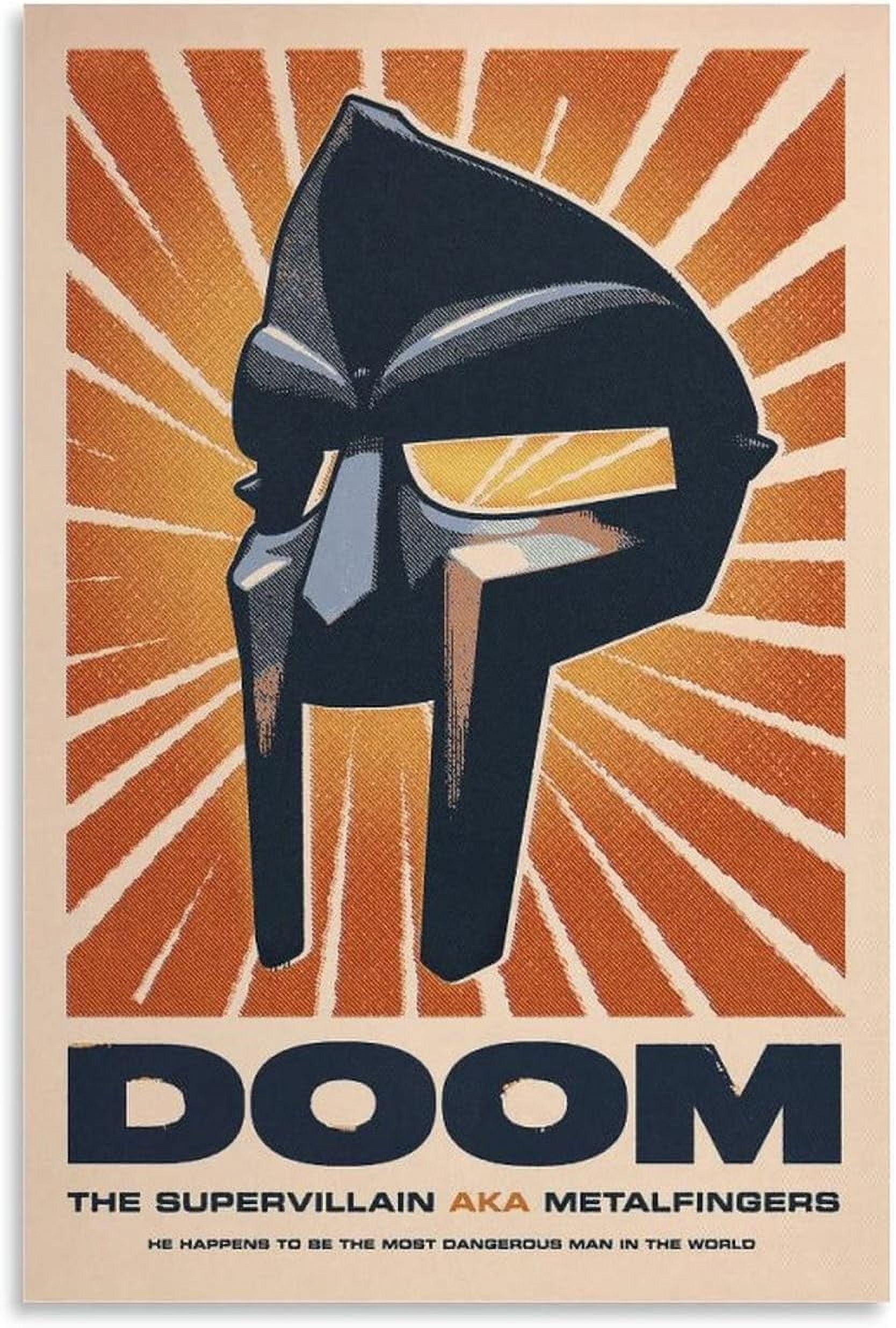 AABERIC Vintage MF Doom Hip-hop Singer Music Canvas Art Poster And Wall ...