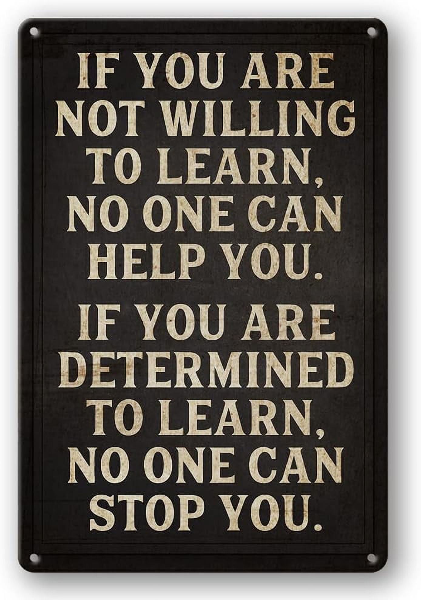 AABERIC Vintage Motivational Wall Art Office Metal Decor Office Signs ...