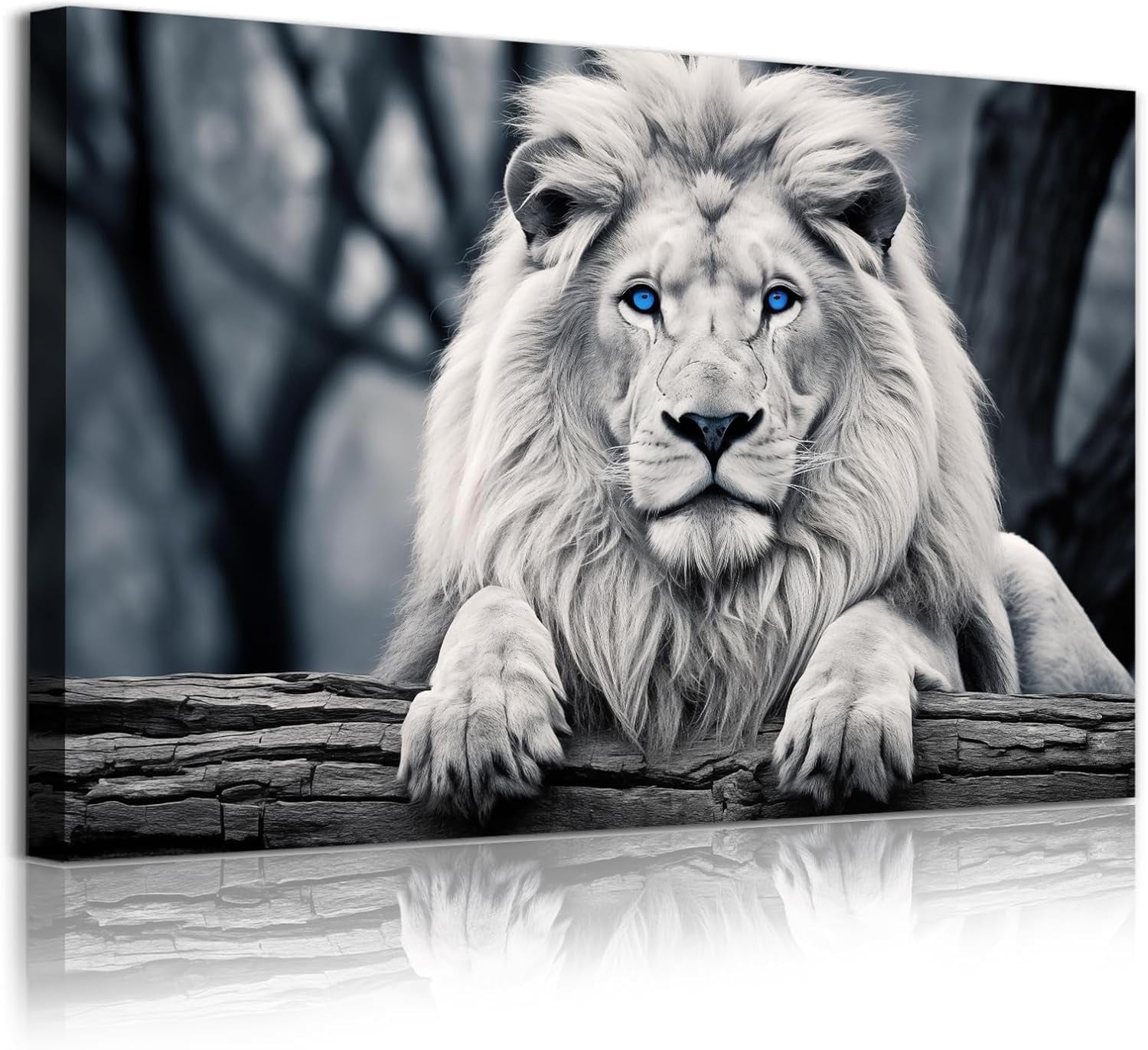 AABERIC Vintage Rabbit Canvas Wall Art Bunny with Flowers Picture ...