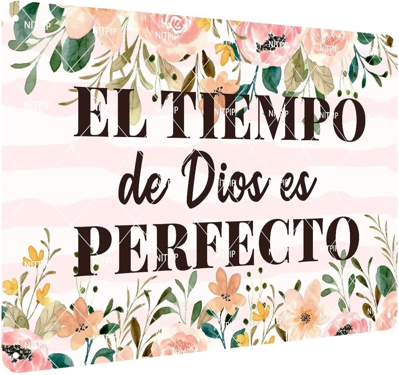 AABERIC Vintage Religious Prayer Metal Sign Wall Decor God's Timing Is ...