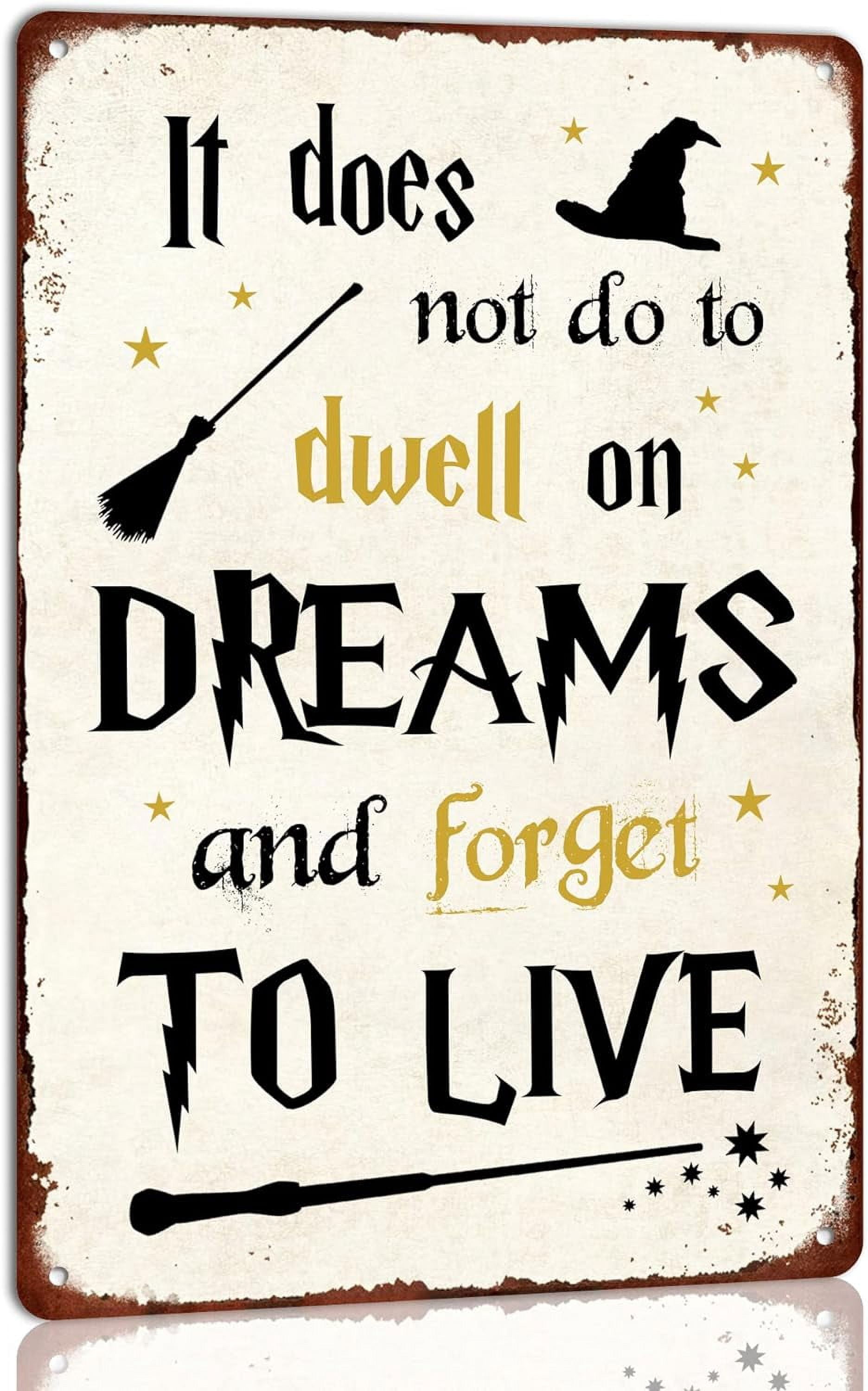 AABERIC Vintage Retro Magic Metal Tin Sign for Wizard Theme Lovers Wall ...