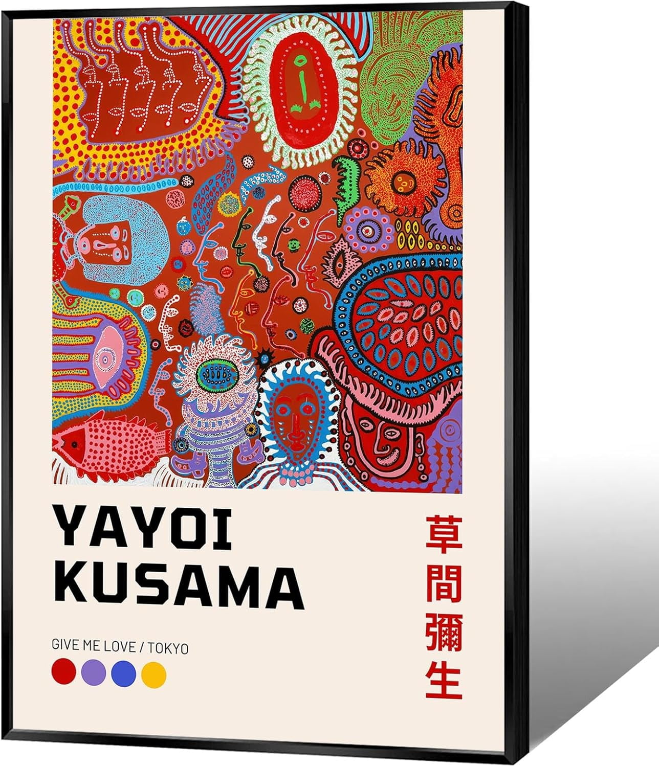 AABERIC Vintage Yayoi Kusama Wave Poster Famous Famous Painting Artist ...