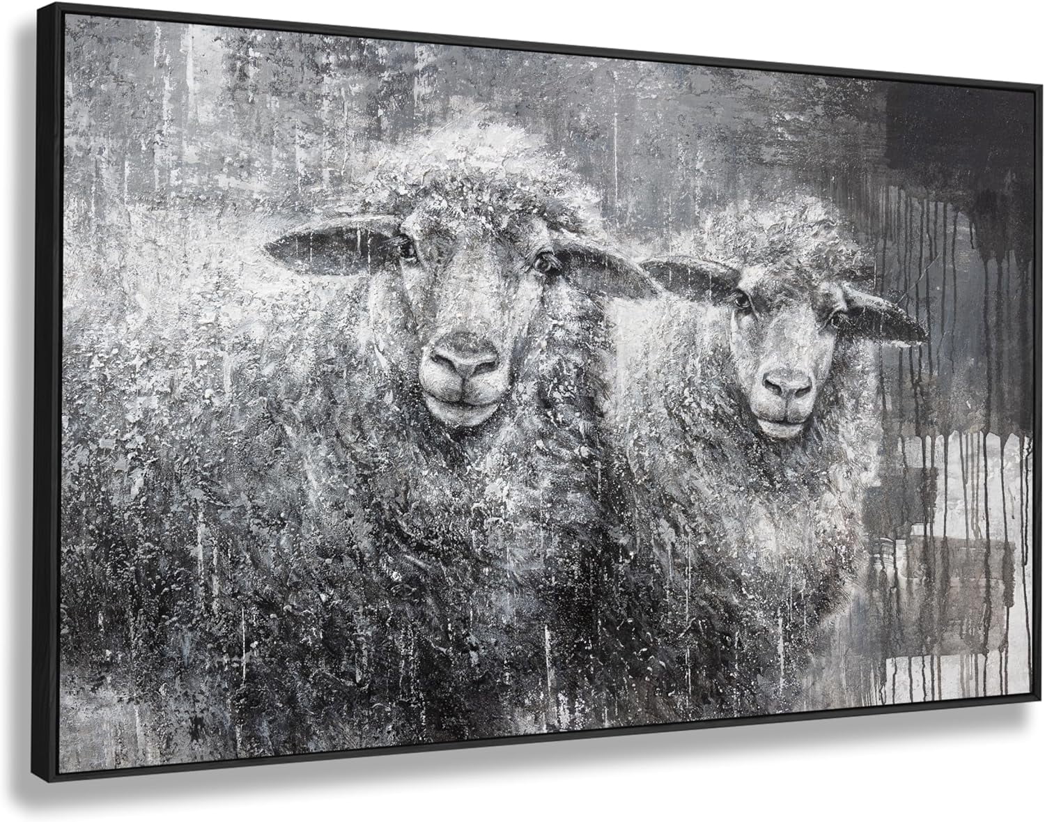 AABERIC Wall Art Freedom Highland Cow Pictures Painting Wild Animal ...