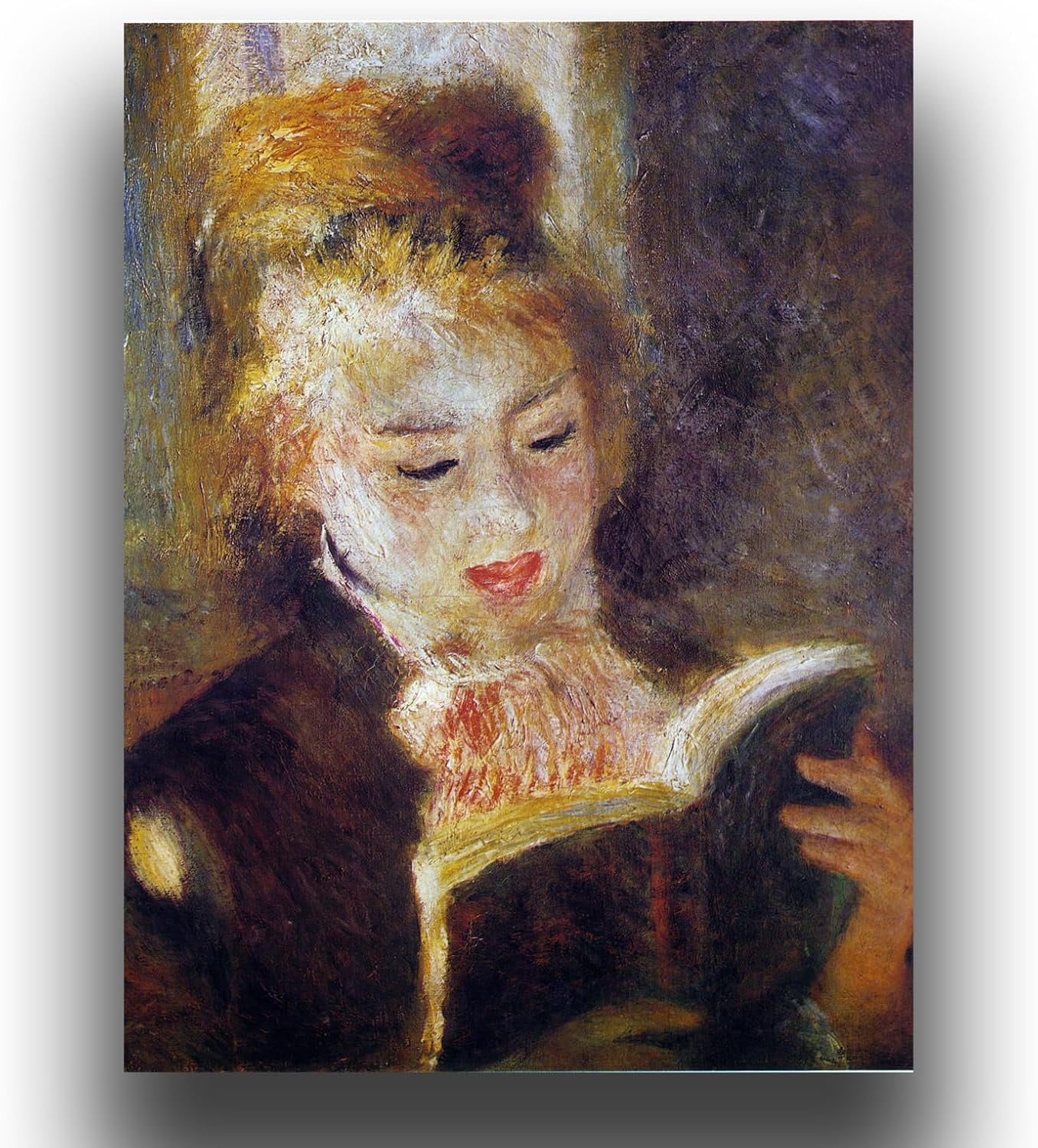 AABERIC Wall Art - Portrait of a Young Woman in White Poster ...