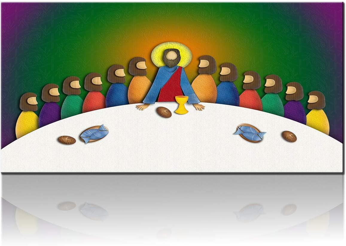 AABERIC Wall Decor of The Last Supper by Andrea Solari Giclee Painting ...
