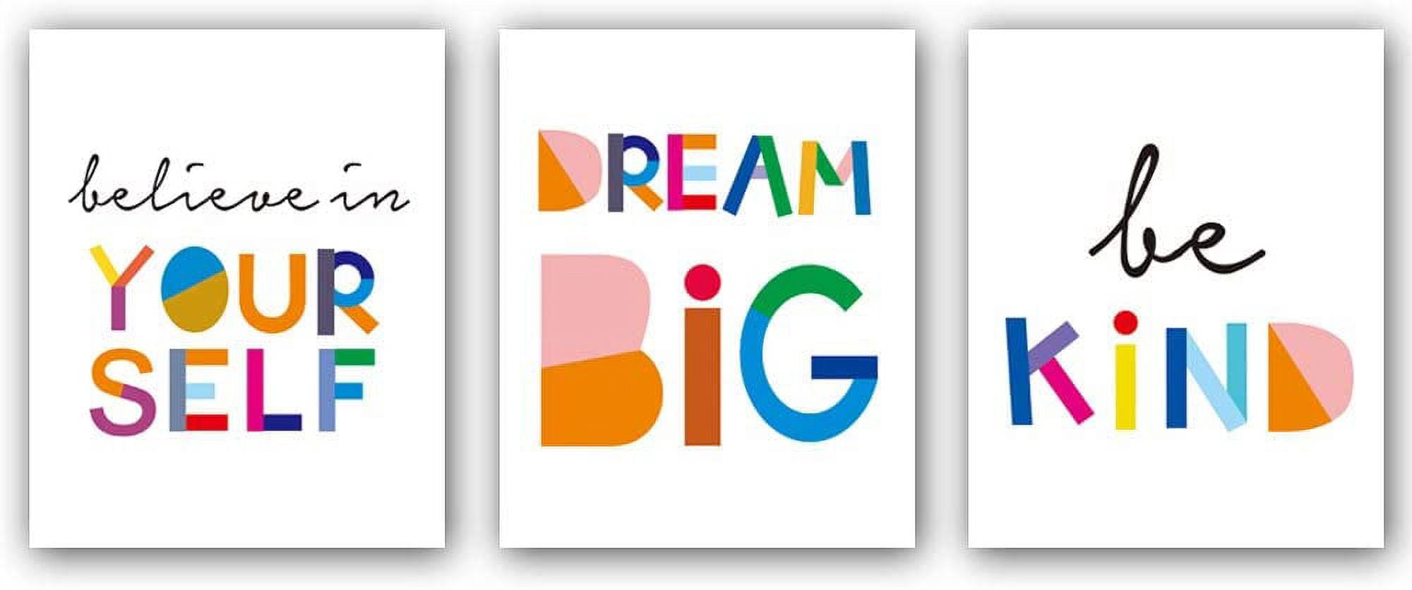 AABERIC Watercolor Words Inspirational Quote Typography Art Print Set ...