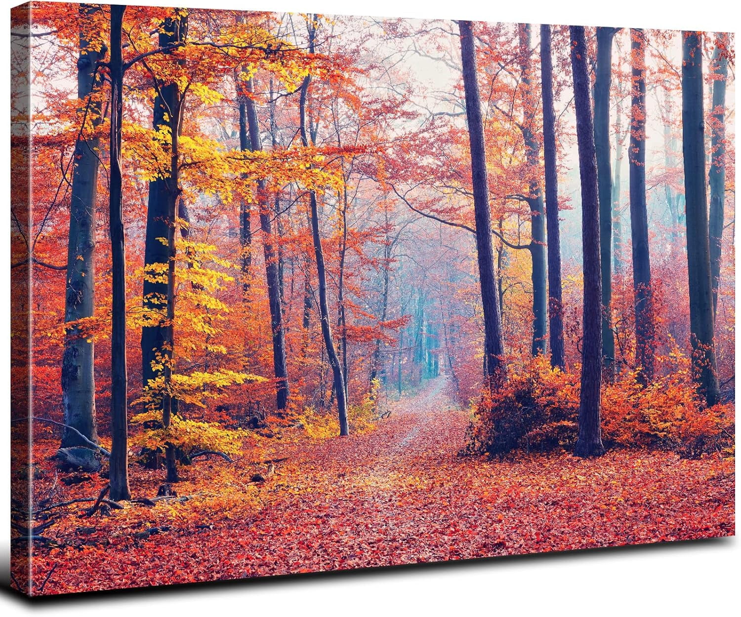 AABERIC Winter Wolf Canvas Prints Wall Art for Living Room White Snowy ...