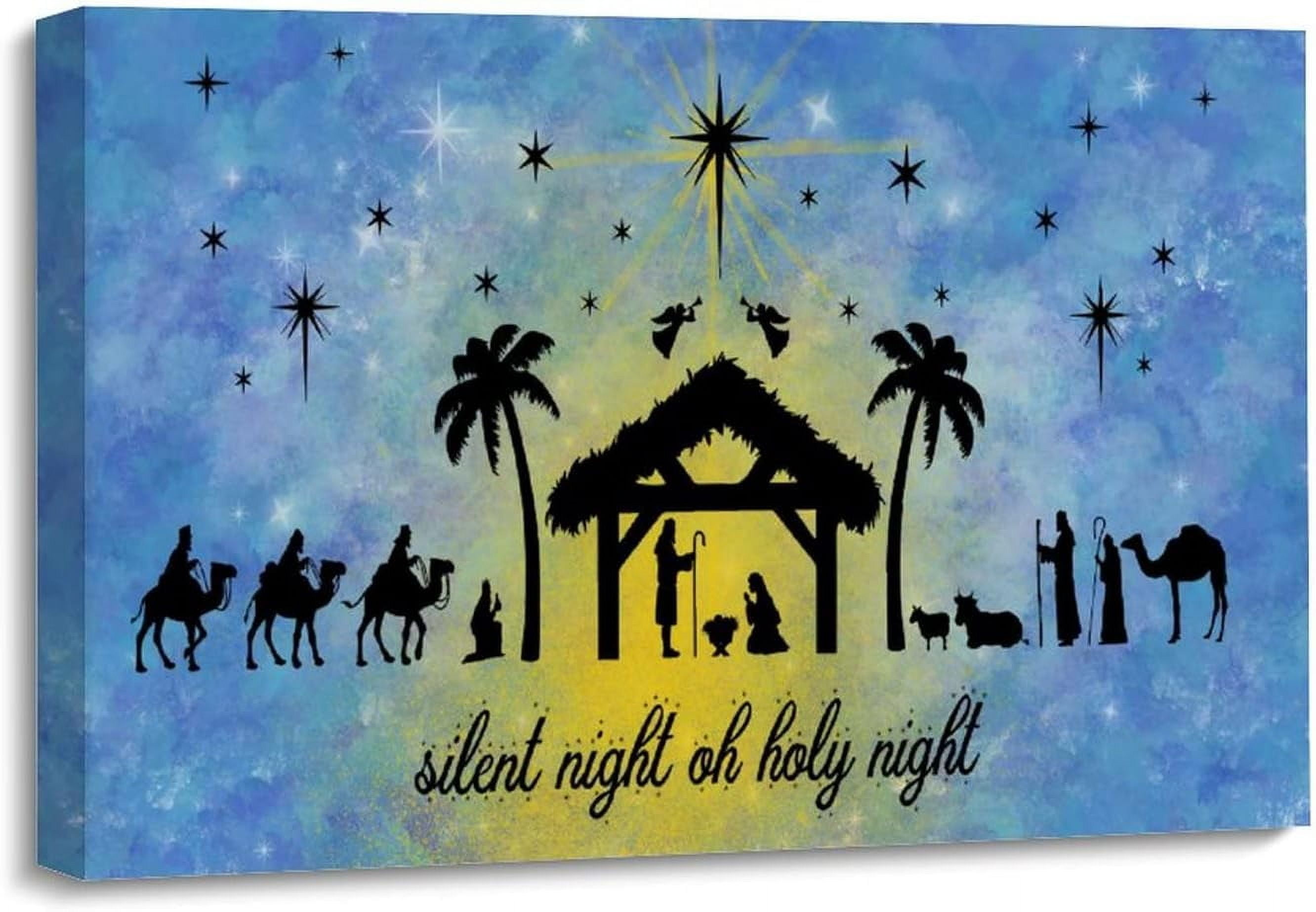 AABERIC Wise Men Still Seek Him Canvas Wall Art Decor Christmas ...