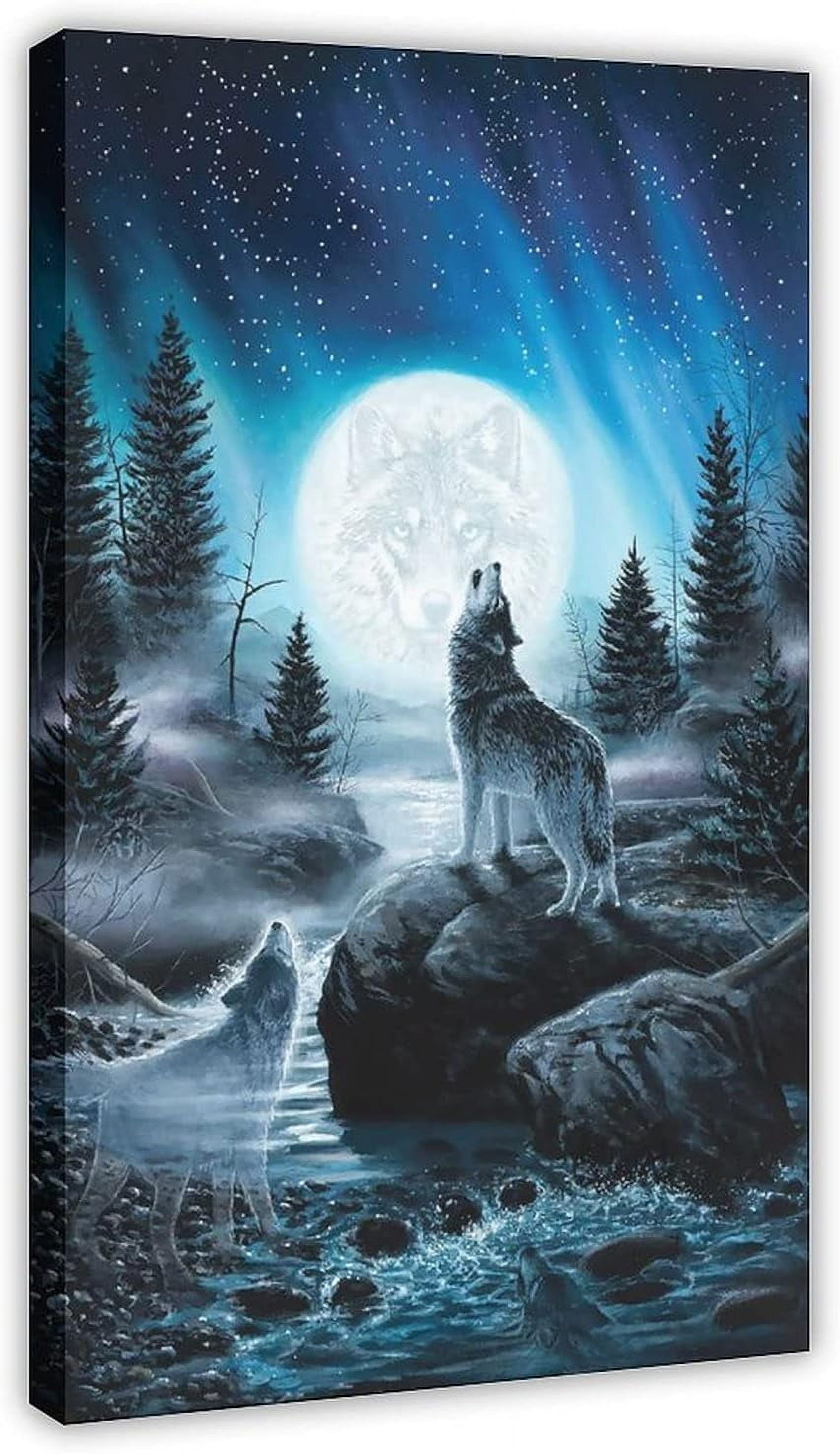 AABERIC Wolf Poster - Wolf Wall Art - Wolf Pictures - Wolf Paintings ...