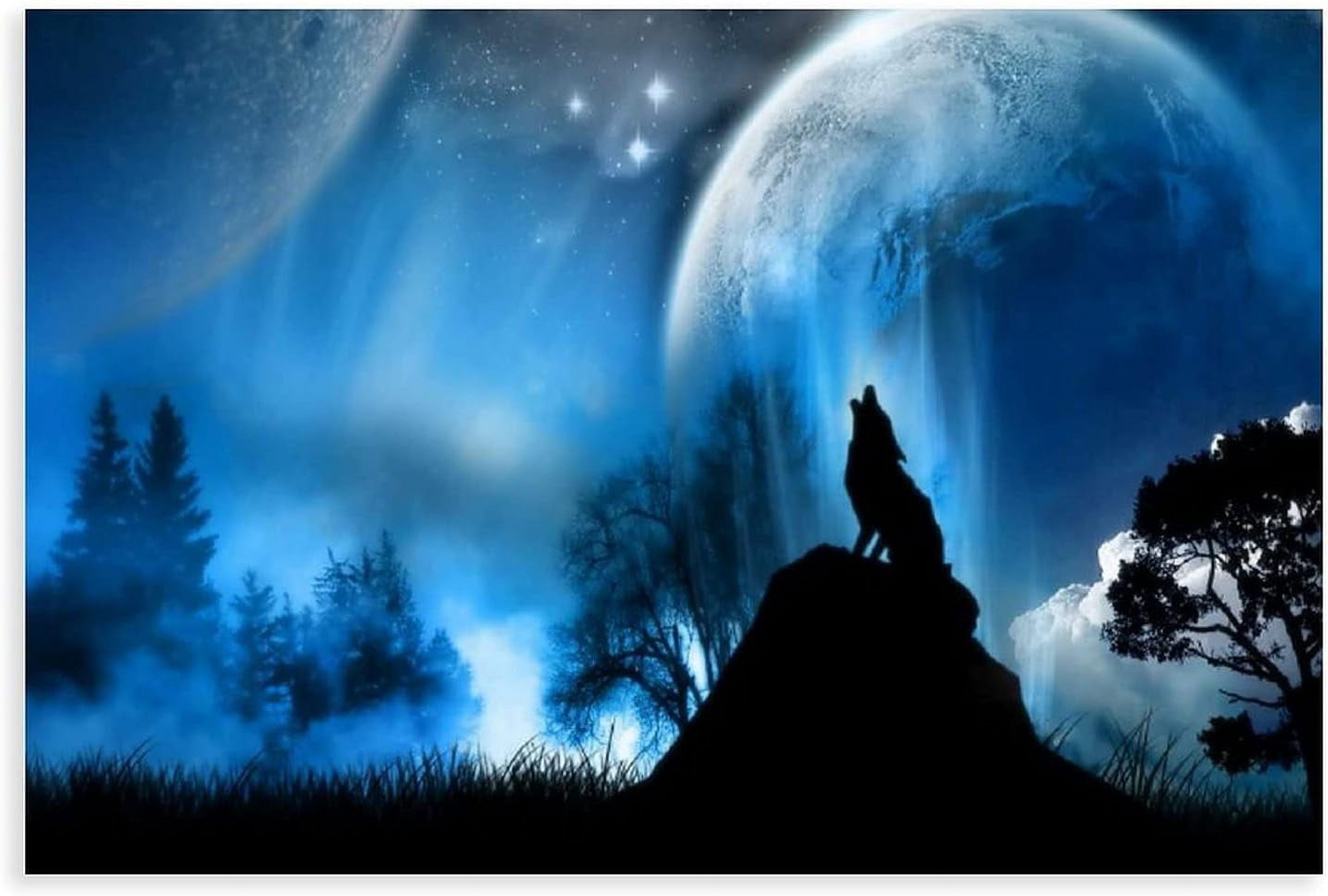 AABERIC Wolf Poster - Wolf Wall Art - Wolf Pictures - Wolf Paintings ...