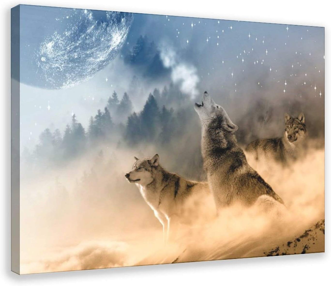 AABERIC Wolf Poster - Wolf Wall Art - Wolf Pictures - Wolf Paintings ...