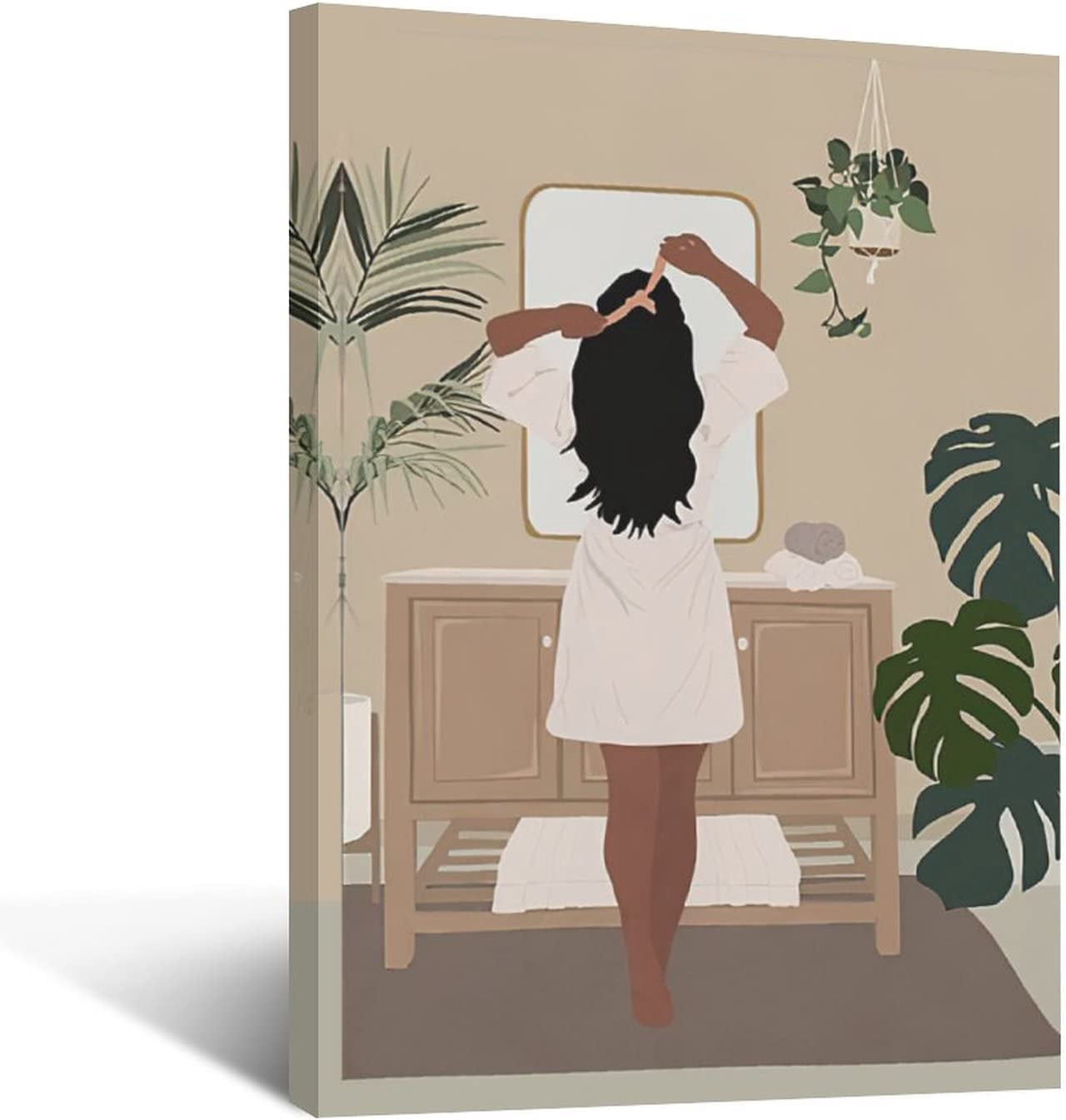 AABERIC Wolf Wall Art Northern Lights Wolf Poster Pictures Wall Decor ...