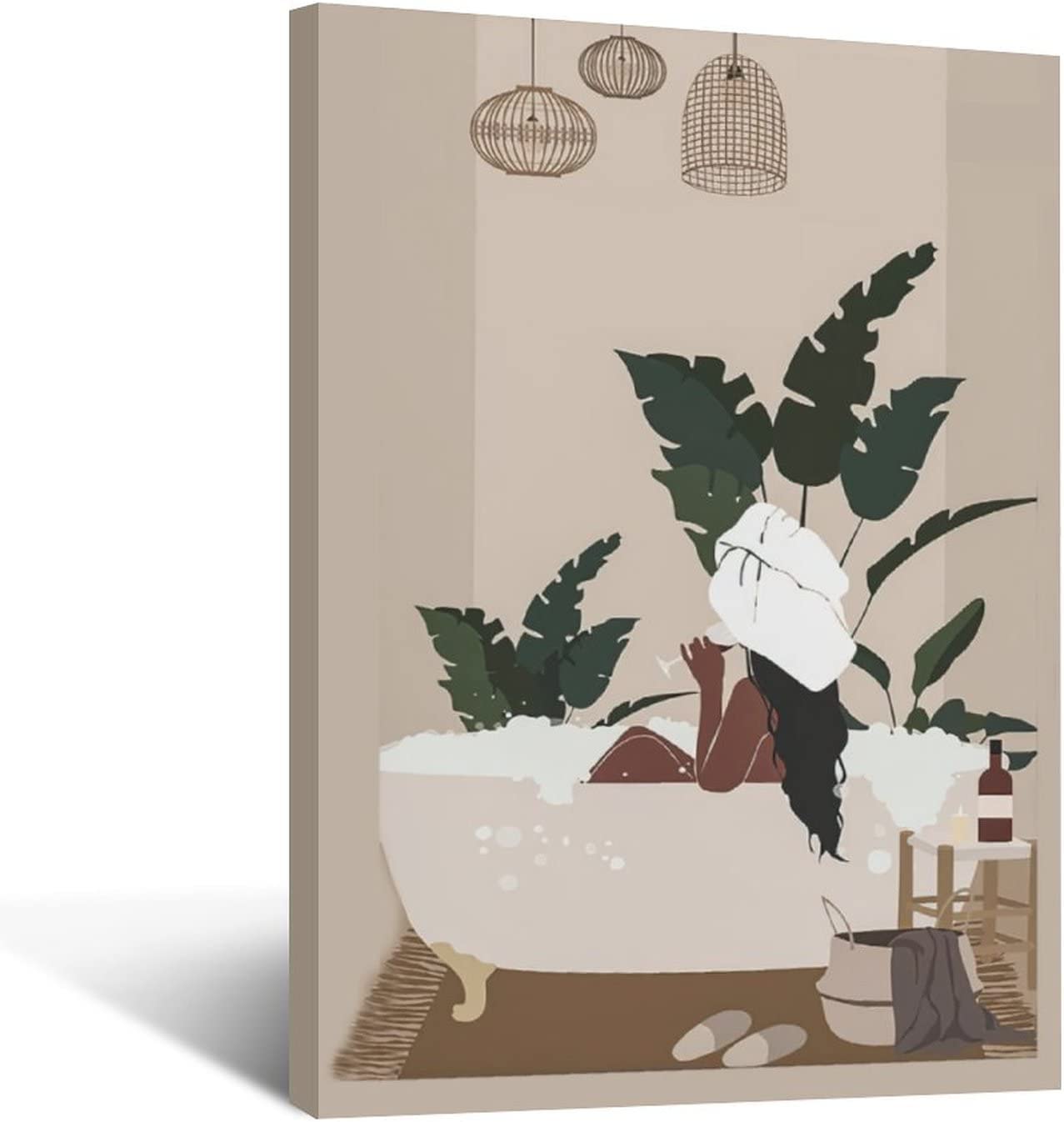 AABERIC Wolf Wall Art Northern Lights Wolf Poster Pictures Wall Decor ...