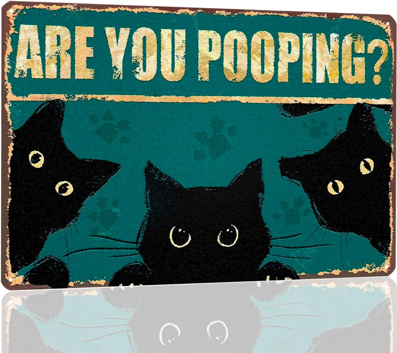 AABERIC Are You Pooping Restroom Decoration Vintage Signs Funny ...