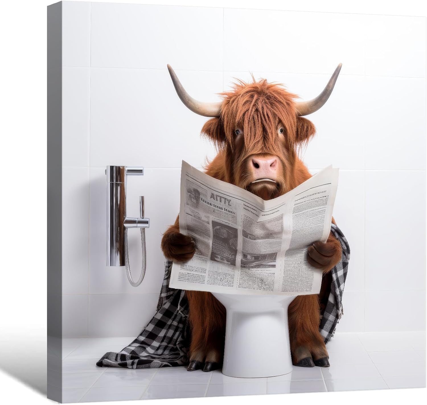 AABERIC Zebra Canvas Wall Art Black and White African Wildlife Canvas ...