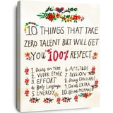 AABERIC Zero Talent Wall Art 10 Things That Take Zero Talent Canvas ...