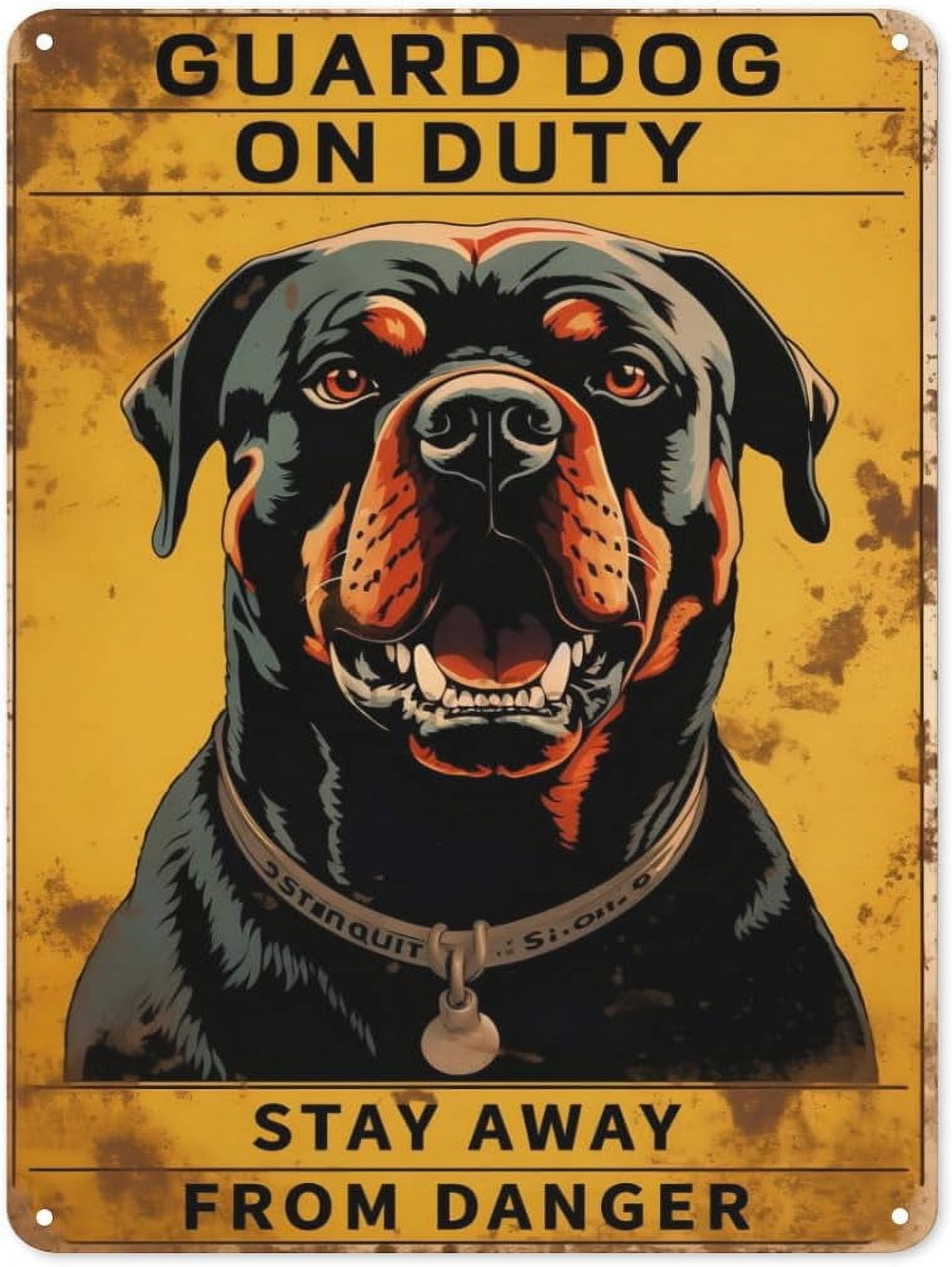 AABERIC es Beware of Dog Signs for Fence, Warning Tin Sign "GUARD DOG ...