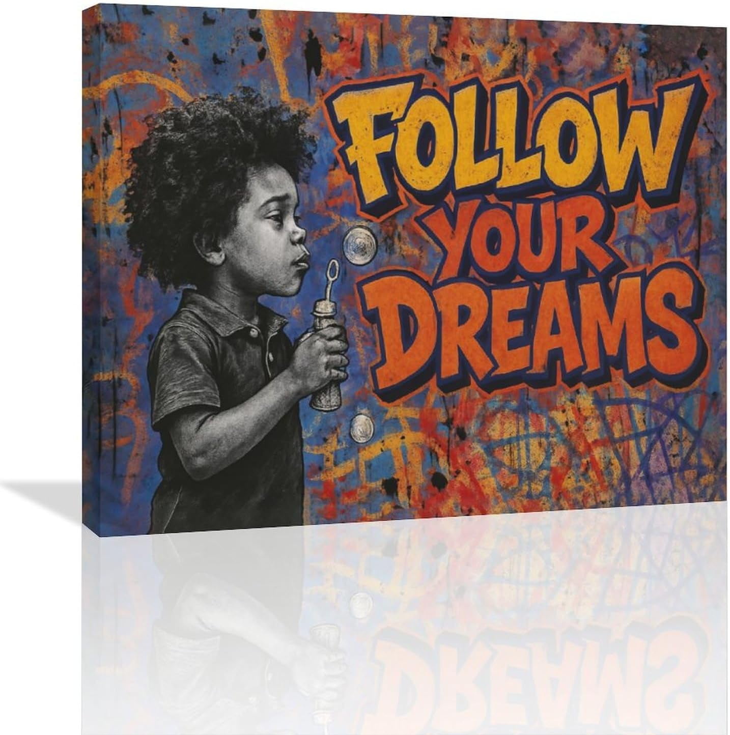 AABERIC inspirational Graffiti Wall Art Banksy Street Boy Pictures Wall ...